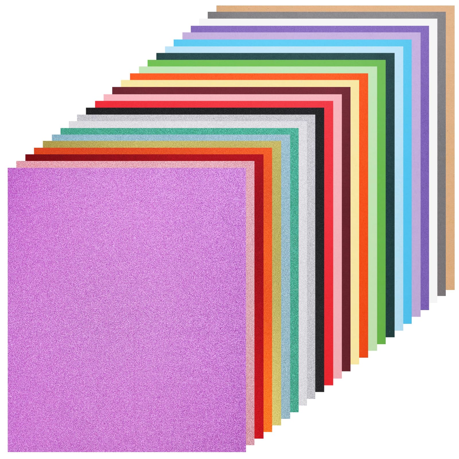 Amazon.com : Koogel 105 Sheets Colored Cardstock Paper，Includes 75 ...