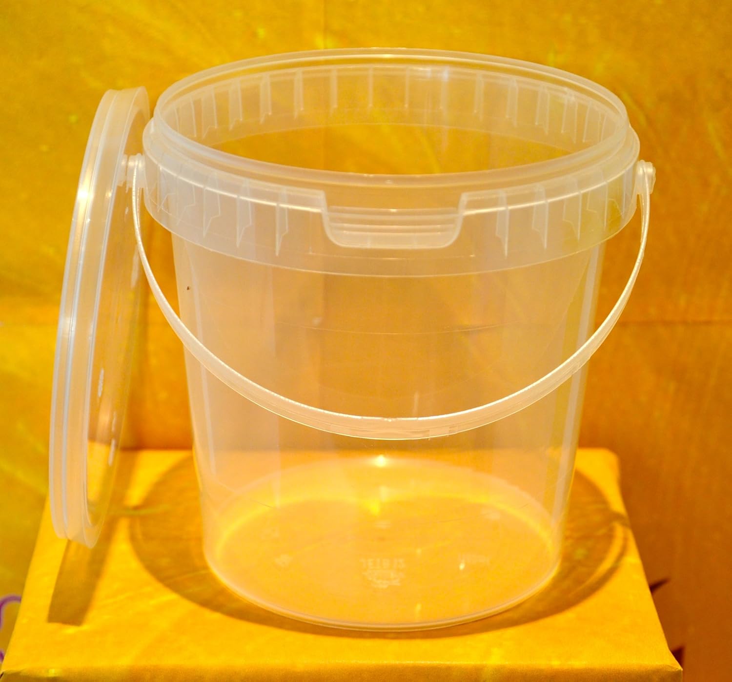 Amazon.com: 1200ml Clear Plastic Tamper Proof Tubs with Handles (15 ...