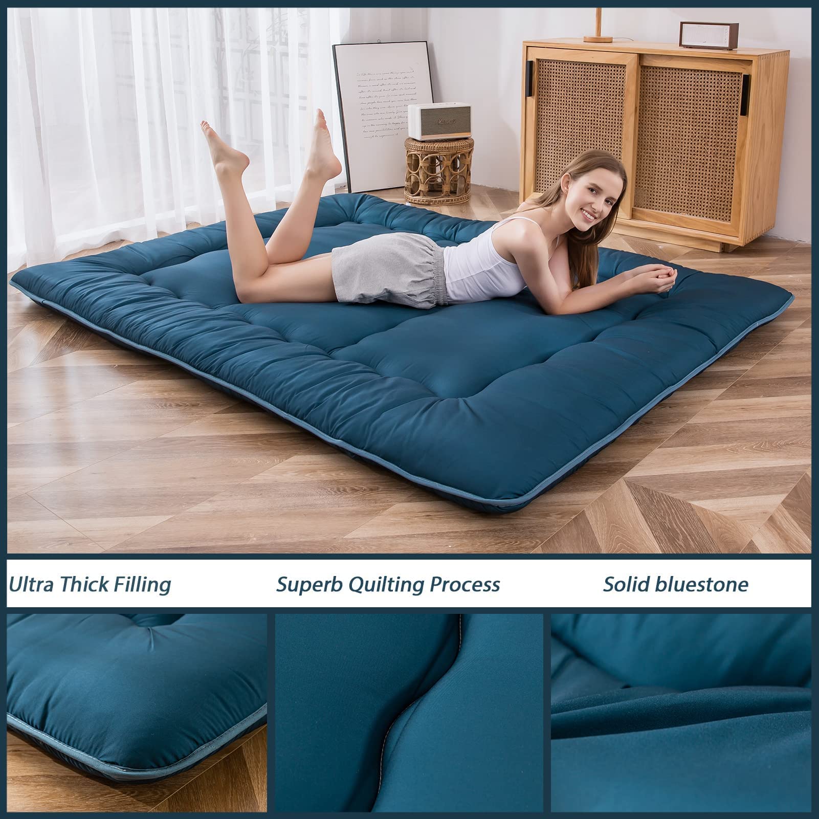 Snapklik.com : Japanese Floor Mattress Futon Mattress, Thicken Sleeping ...