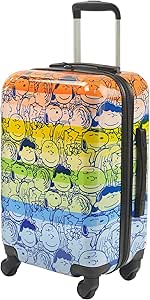 Amazon.com: Concept One Peanuts Group 21 Inch Carry On Luggage, Rainbow ...