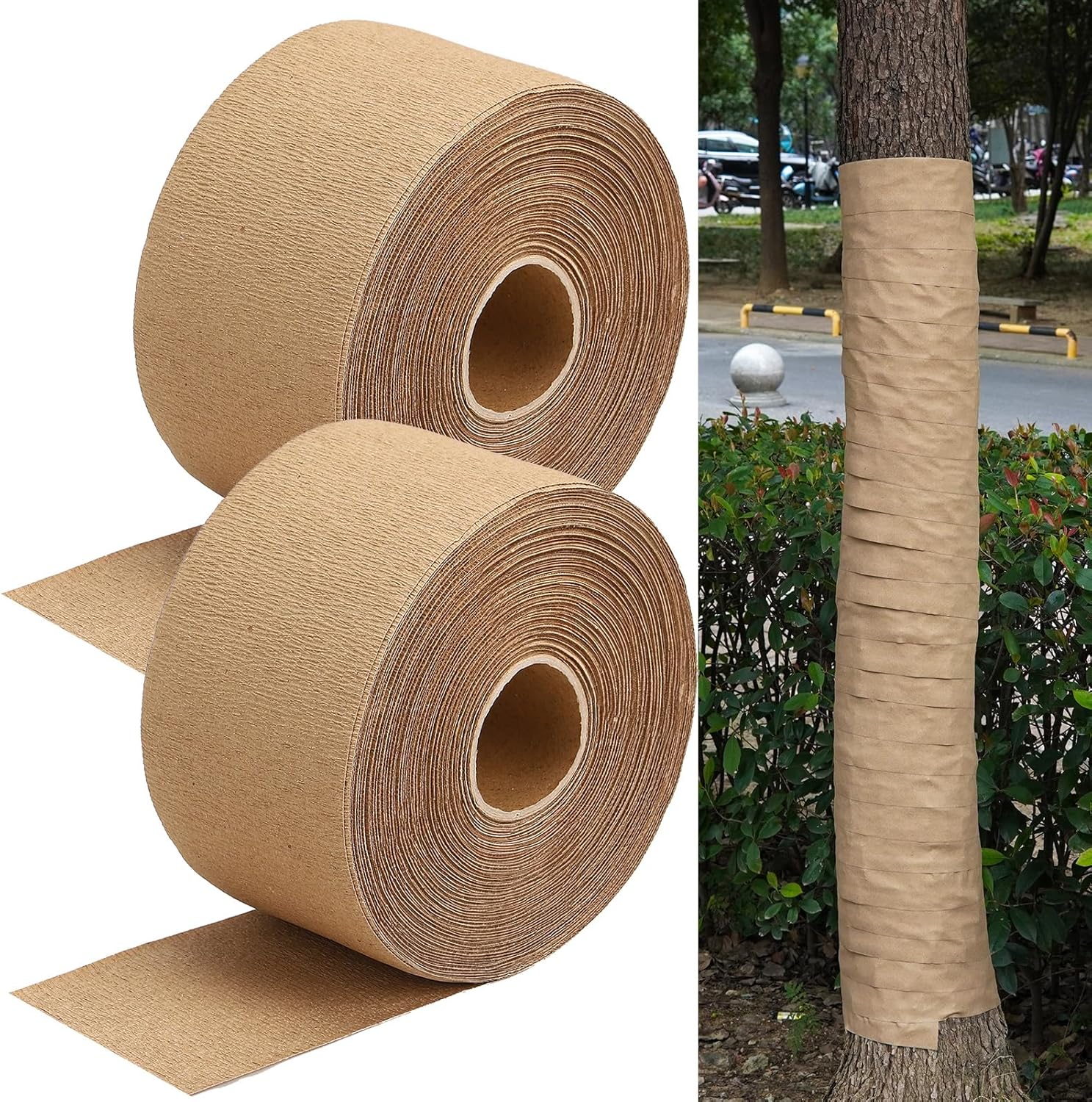 Amazon.com : 328Ft Tree Protector Paper Wraps Tree Wrap for Winter Resistant Tree Bark Repair ...