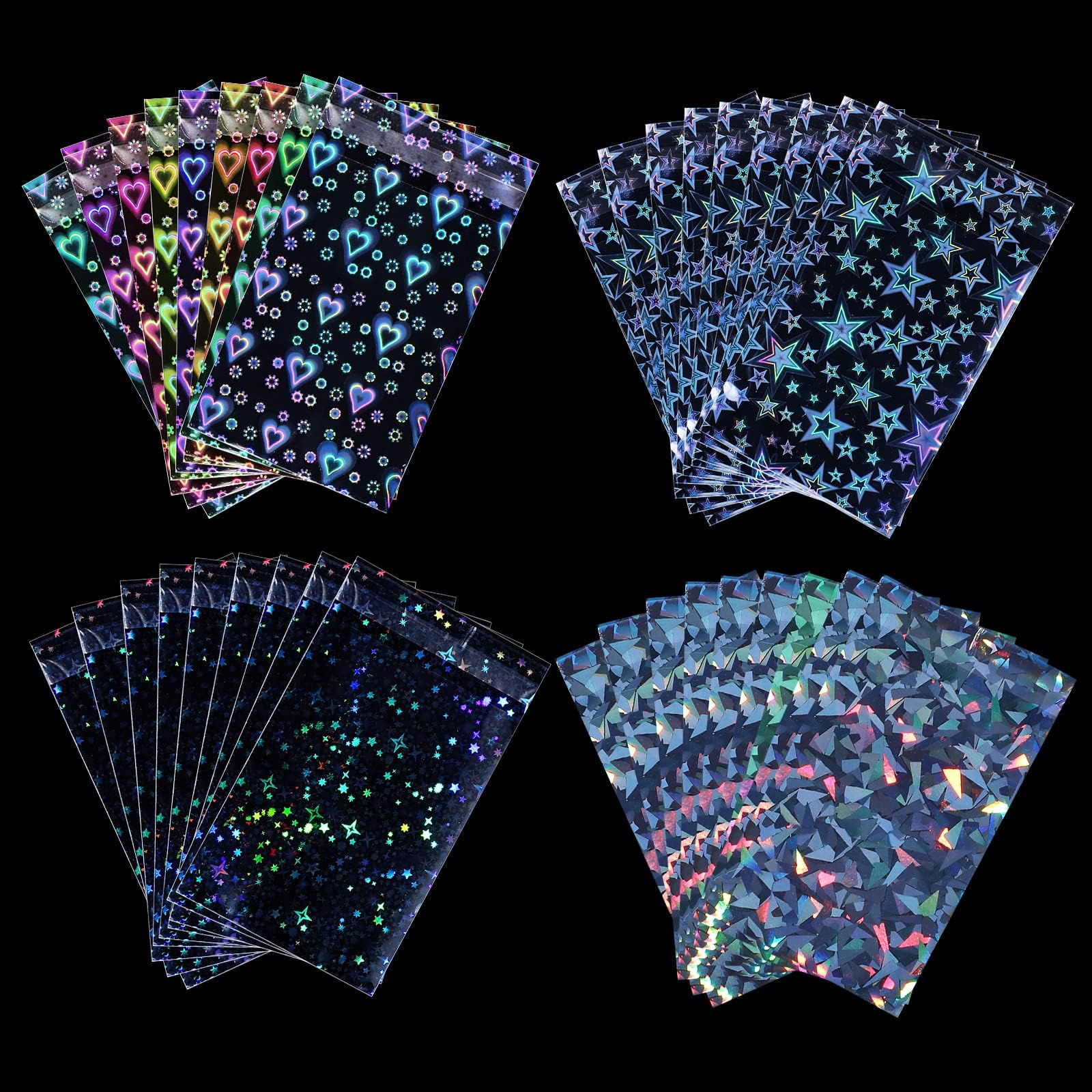 Amazon.com: Card Sleeves Professional Hologram Deck Protector Precise ...