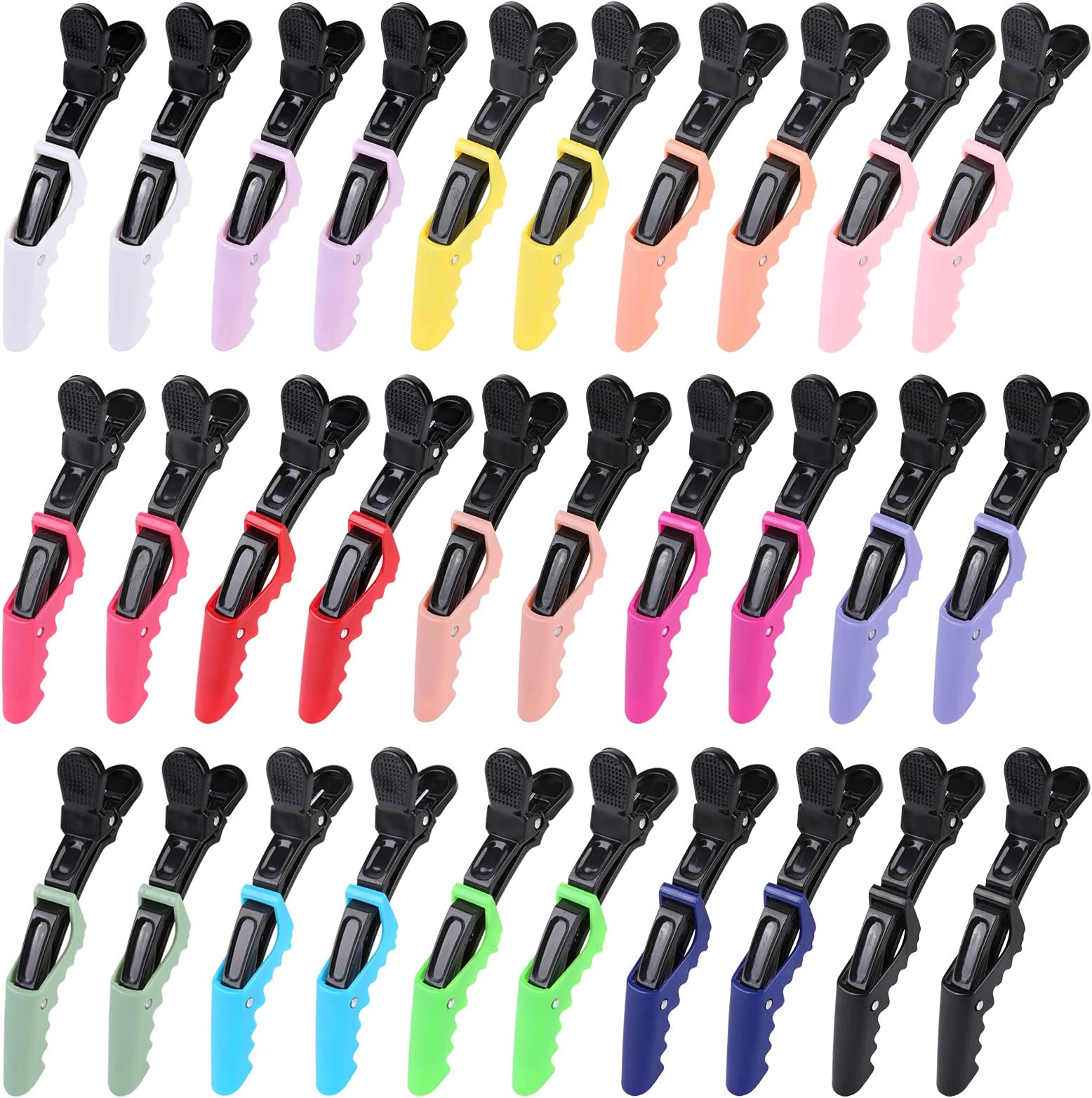 Amazon.com : HH&LL Hair clips for Styling 12 pcs – Wide Teeth & Double ...