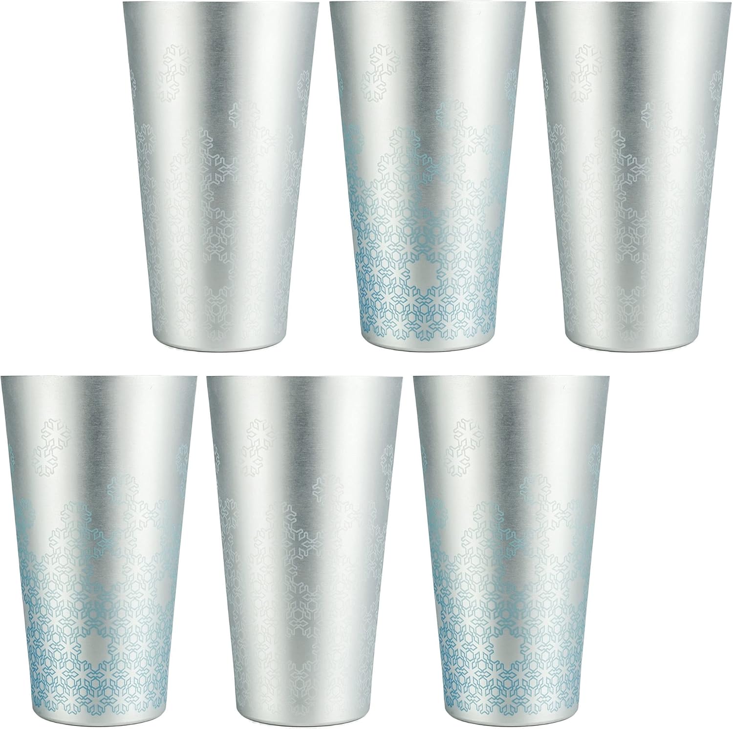 Amazon.com: Arora Aluminum Cups for Drinks, Metal Color-Changing Silver ...