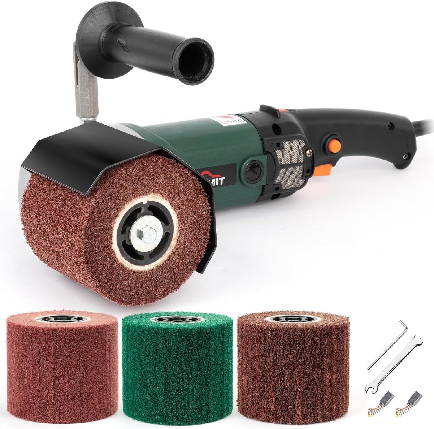 KUIMIT Handheld Metal Burnishing Machine,Electric Sander Polisher for ...