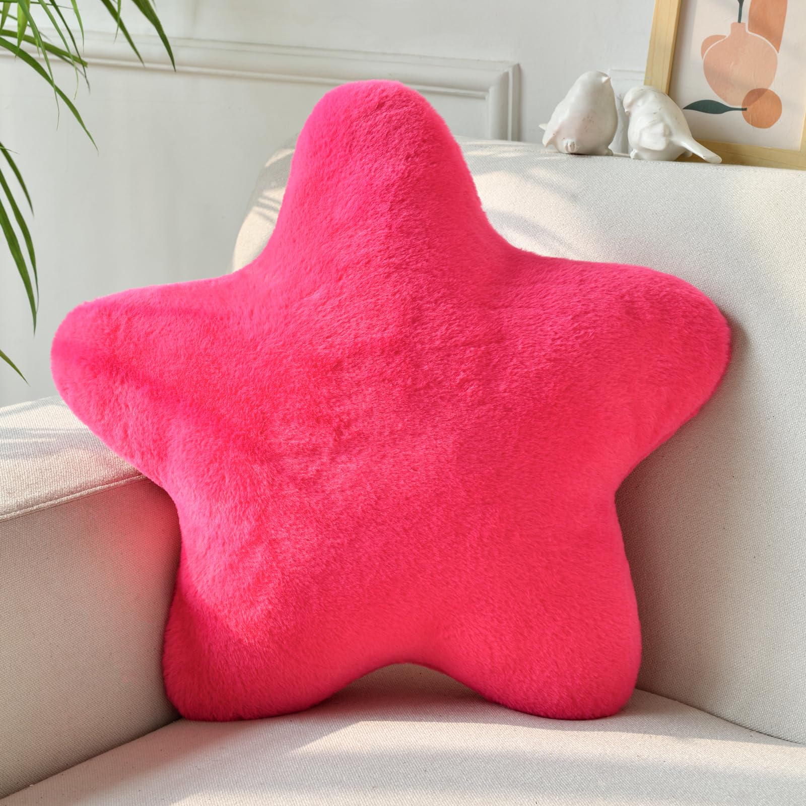 Amazon.com: Xiashrk Star Pillow, Decorative Throw Pillows for Bed Couch ...