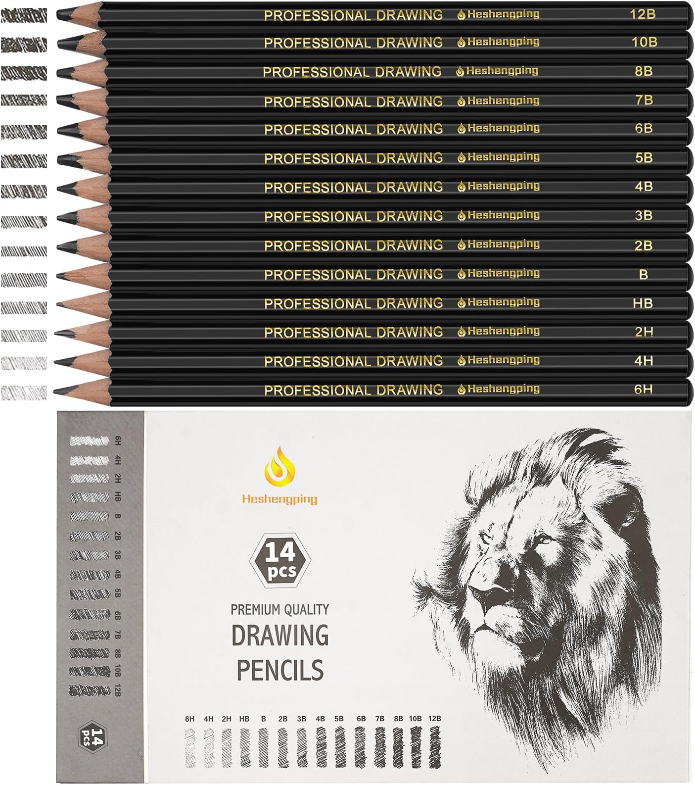 Amazon.com : Sketch Pencils Set for Drawing, 14 Pack Graphite, for Art ...