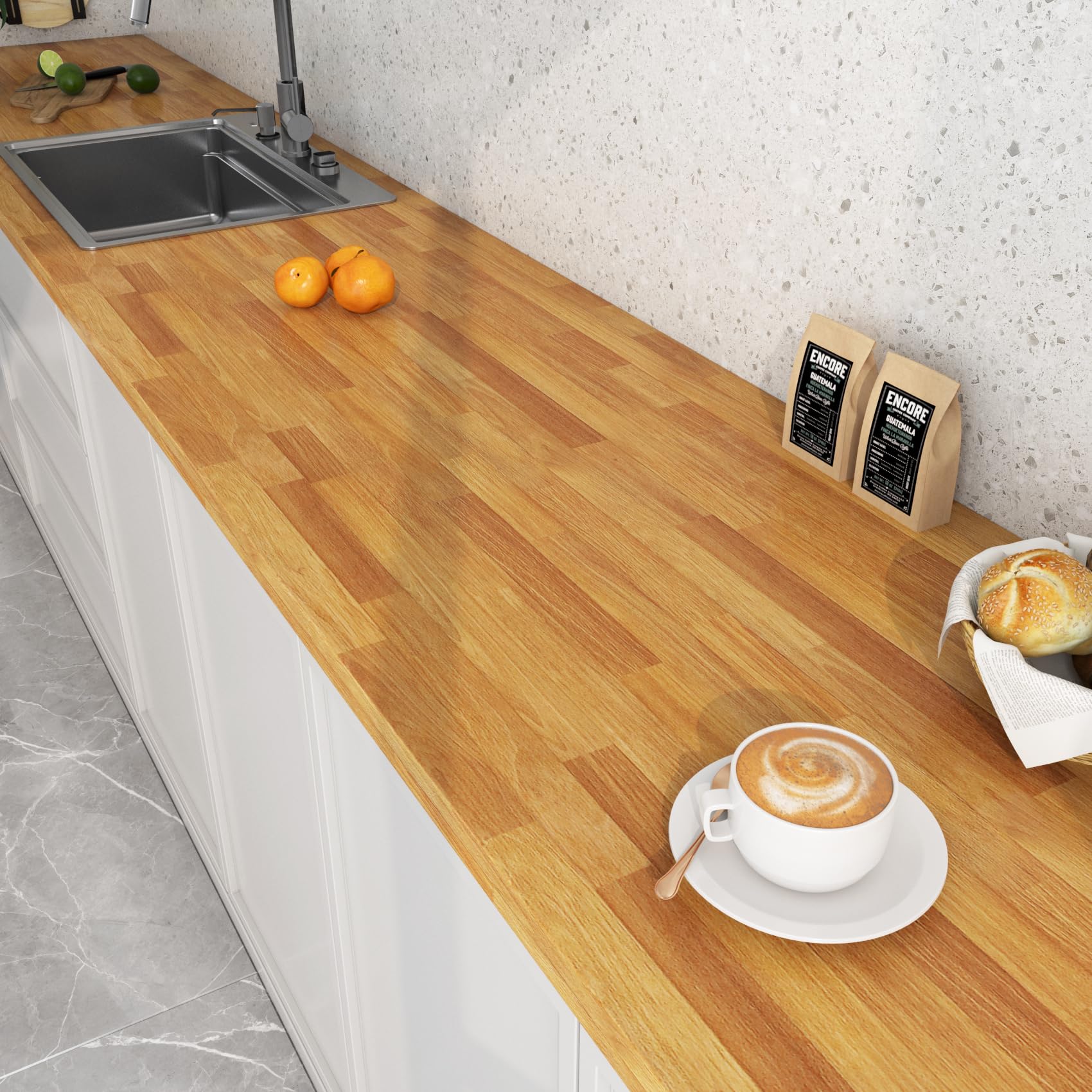 Snapklik.com : LaCheery Thick Butcher Block Contact Paper Waterproof ...