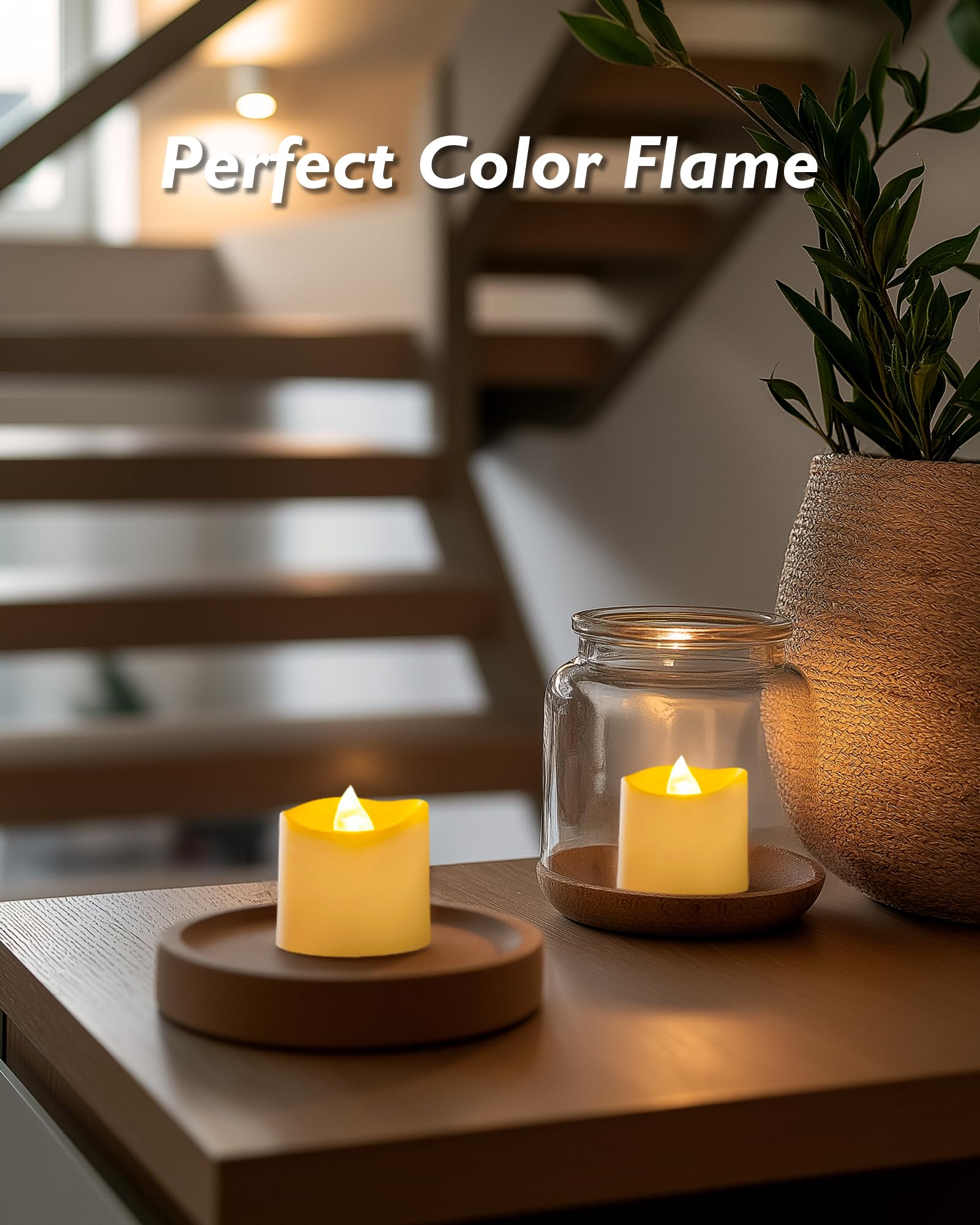 Snapklik.com : 5plots 400+ Hour Remote Control Flameless Votive Candles ...