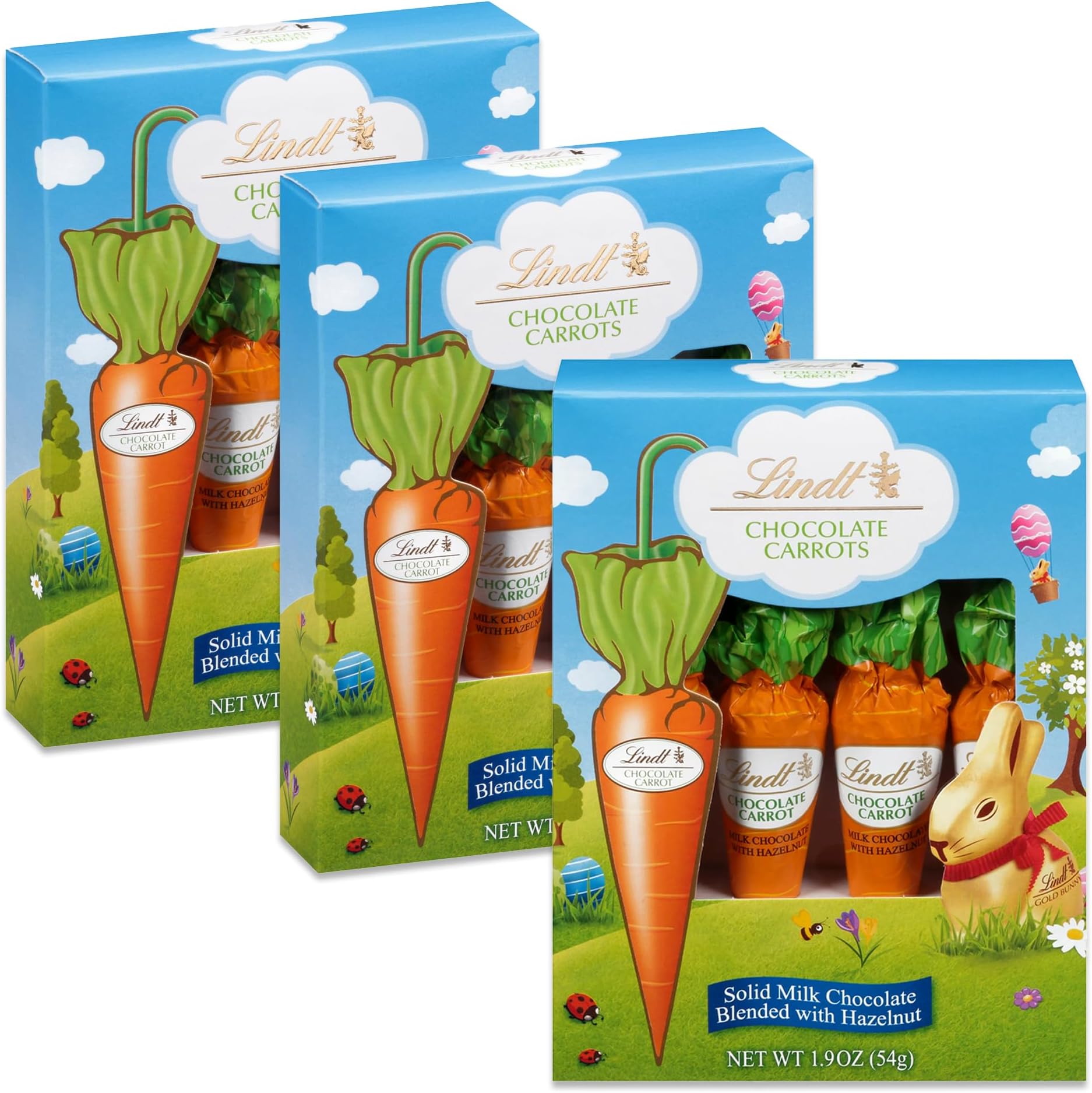 Amazon.com: Lindt Bunny and friends Milk Chocolate 7.1 oz.-200g ...