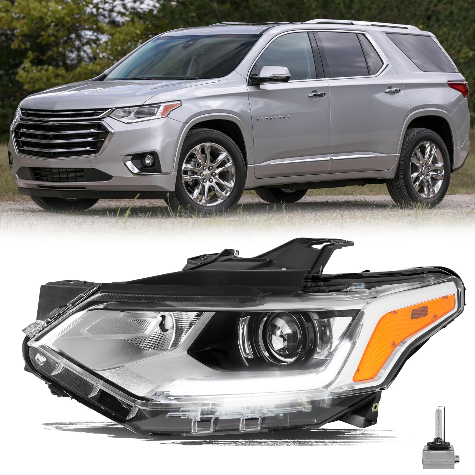 Snapklik.com : Aosky HID/Xenon Headlight Assembly Fits 2018 2019 2020 ...