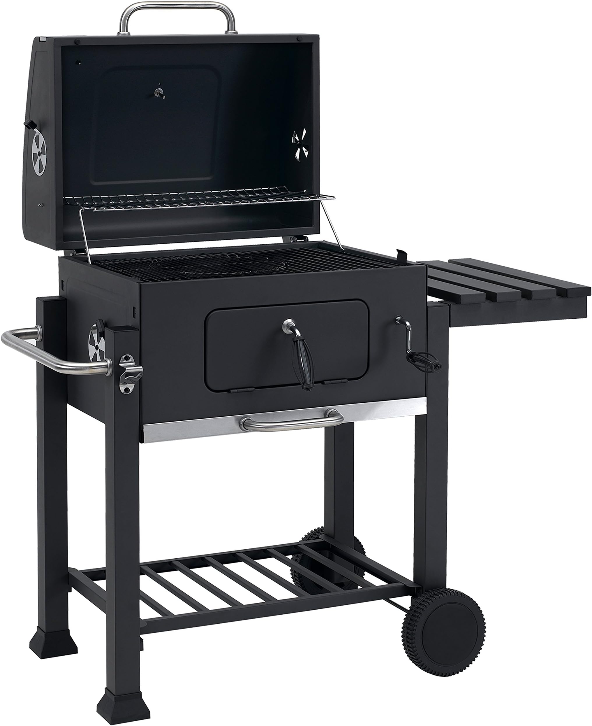 Tepro Holzkohlegrill Toronto Click, anthrazit/edelstahl, 115 x 67 x 107 ...