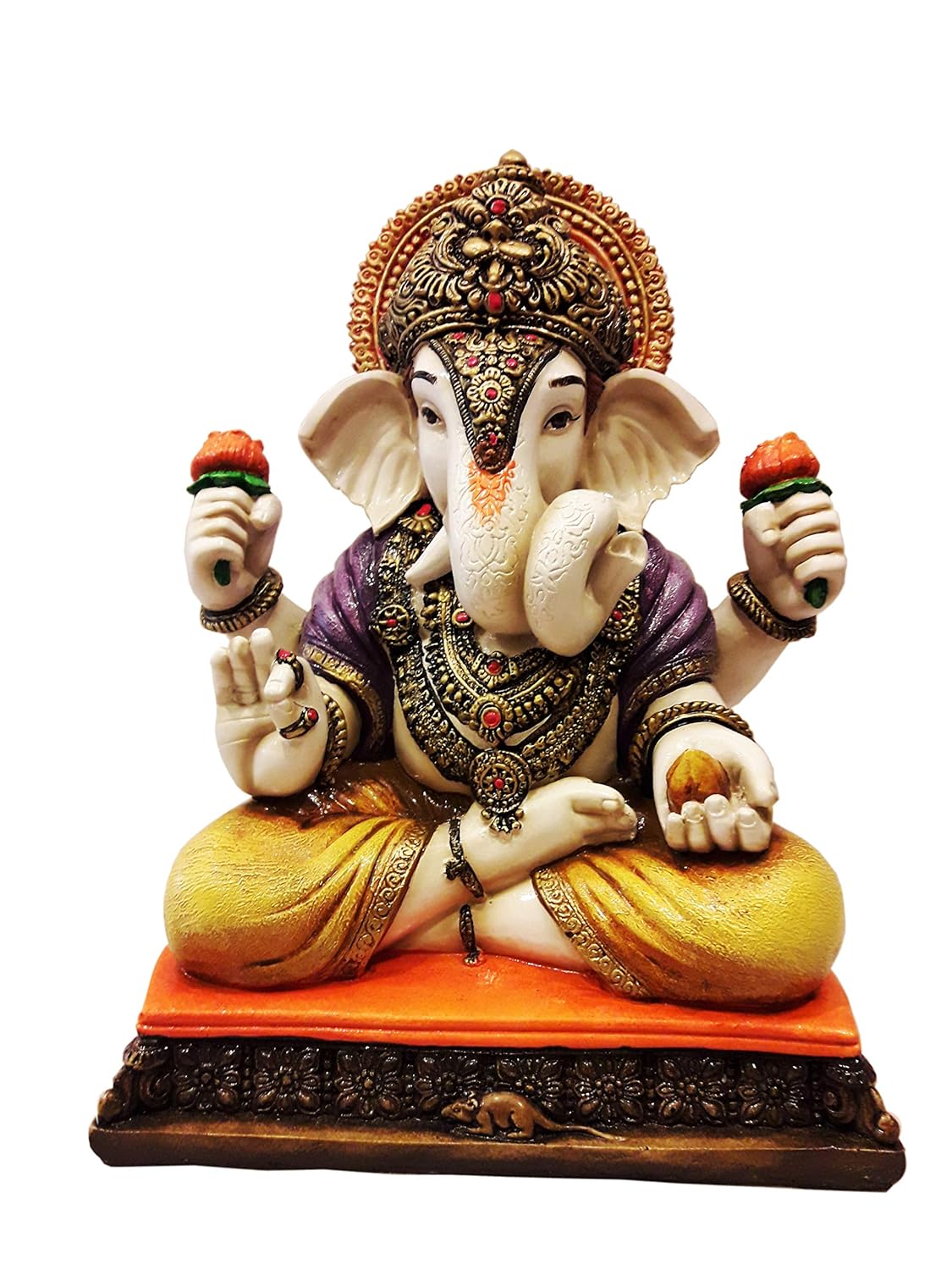 Buy Satguru's Dagdu Ganesha Small/Ganpati Idol Figurine Religious ...
