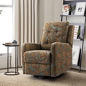 Amazon.com: HULALA Home Recliner Chair Modern Printed Fabric for Living ...