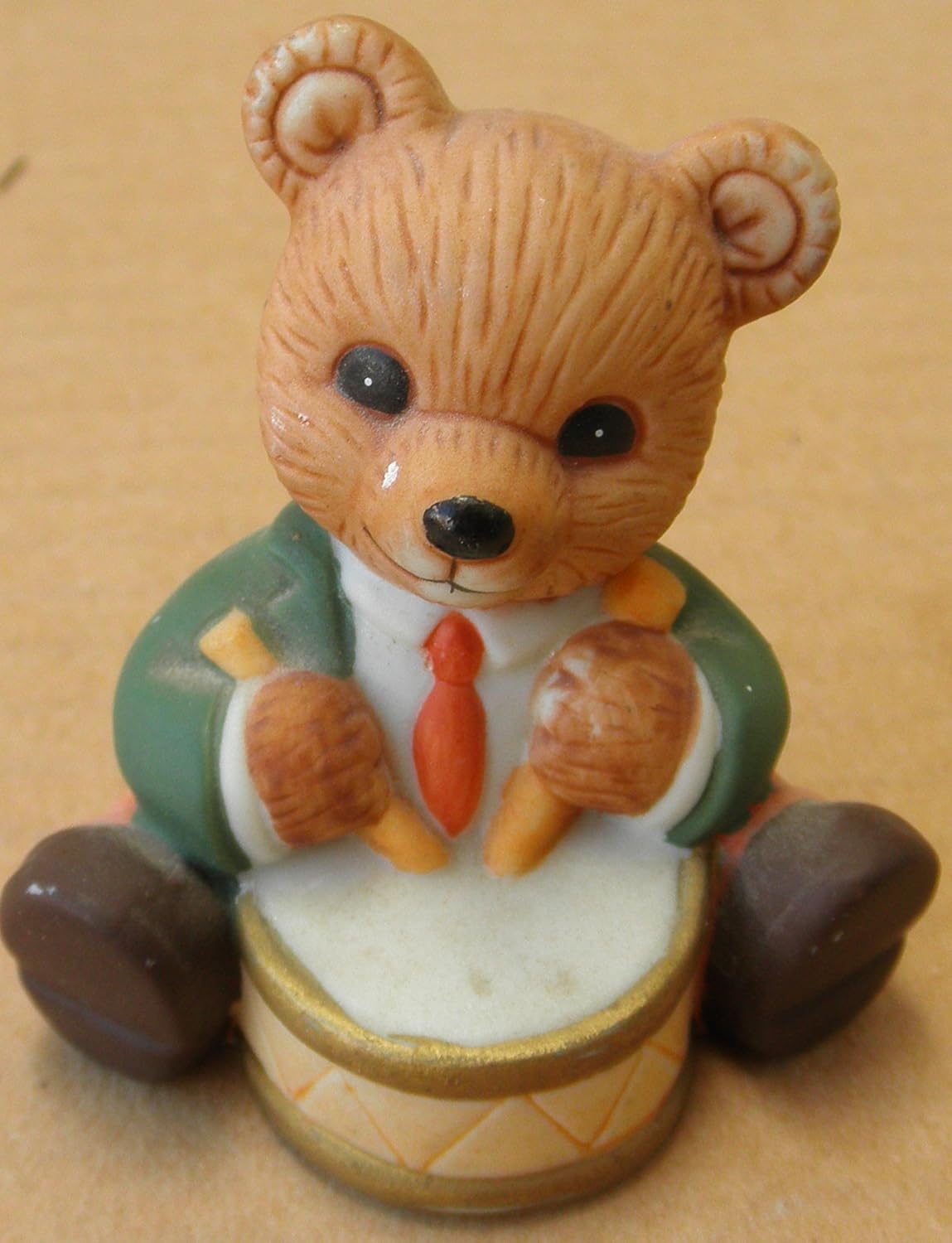 Amazon.com: Homco Ceramic Bear Playing Drum Figurine - 1422 : Home ...