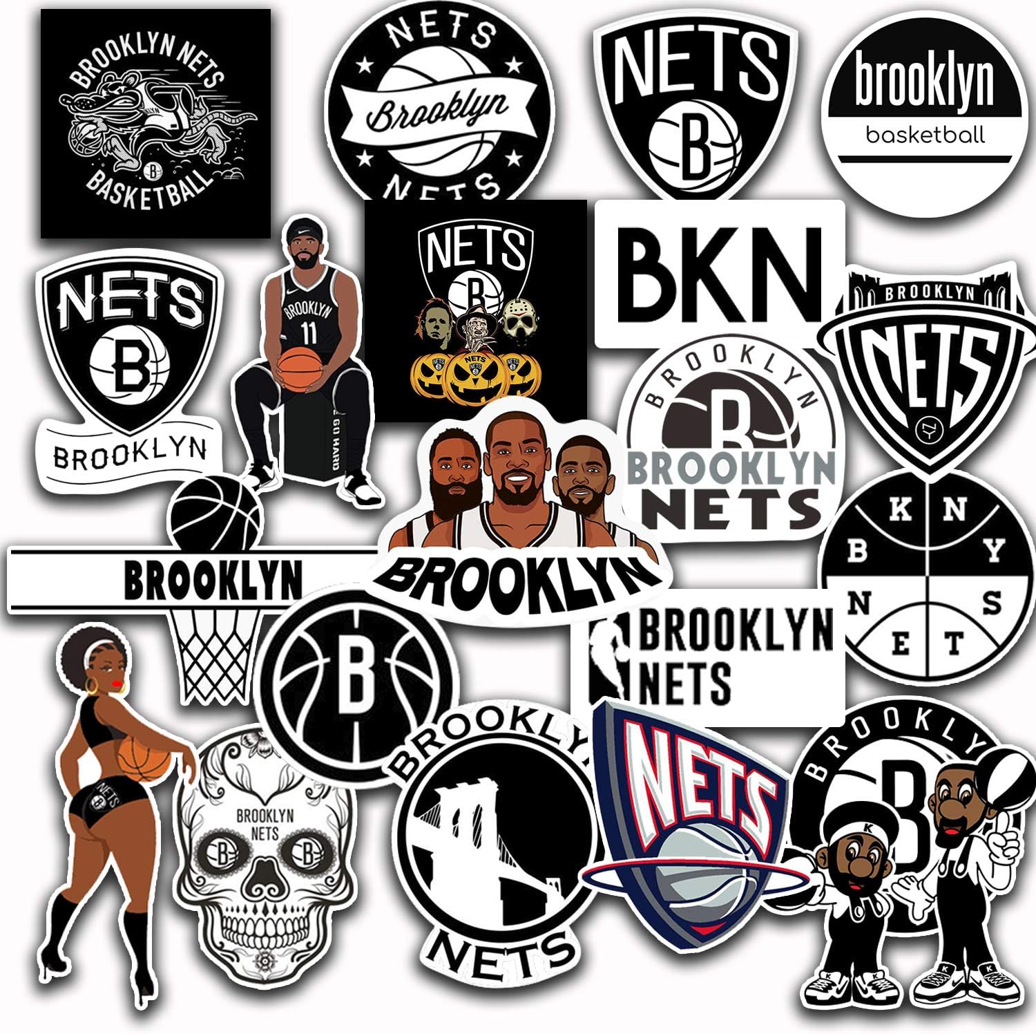 Amazon.com: 21 PCS Set of Brooklyn Decal Nets Stickers Pack Brooklyn ...