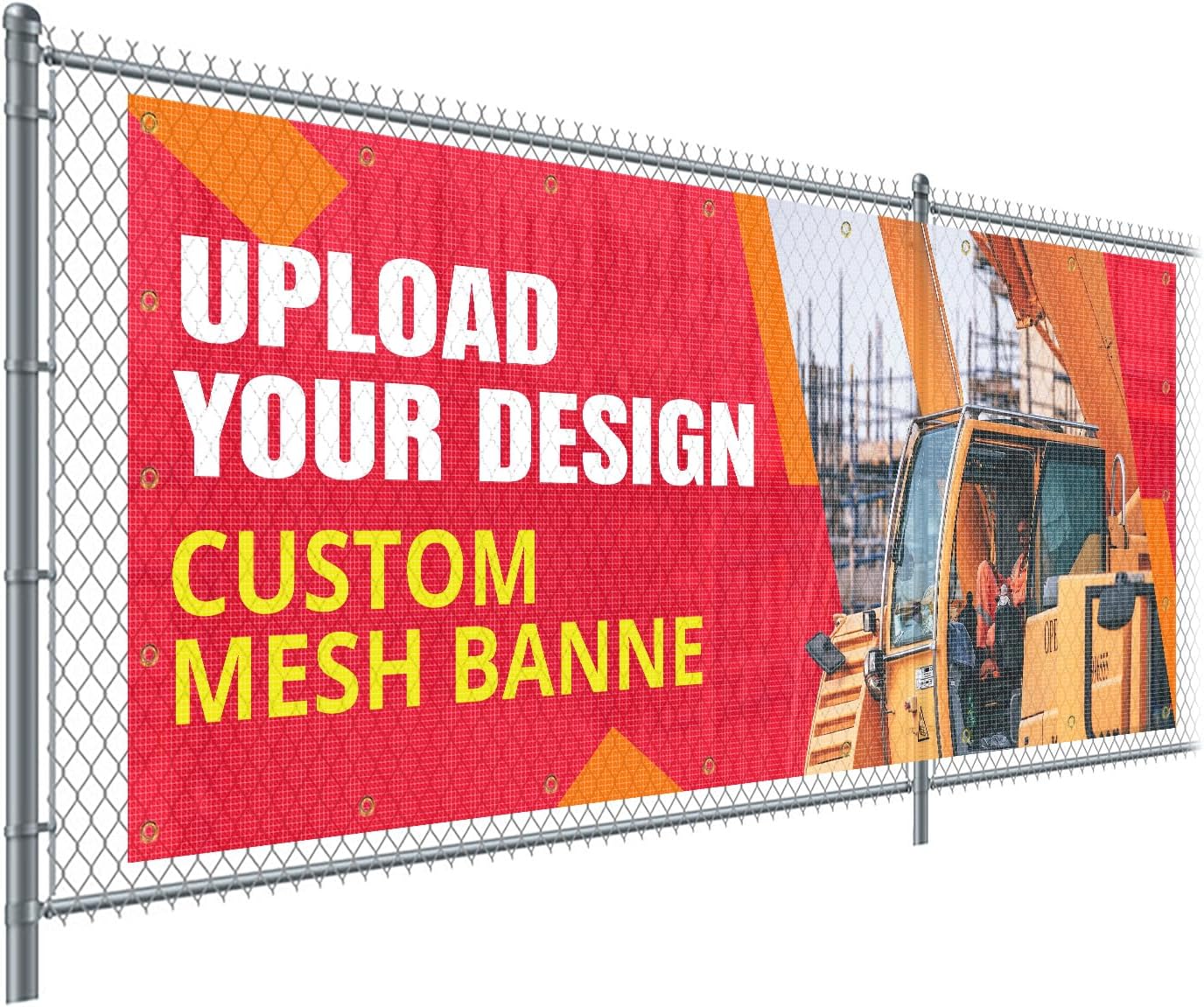 Amazon.com : Anley Custom Mesh Banner & Sign - Fence Wrap Banners with ...