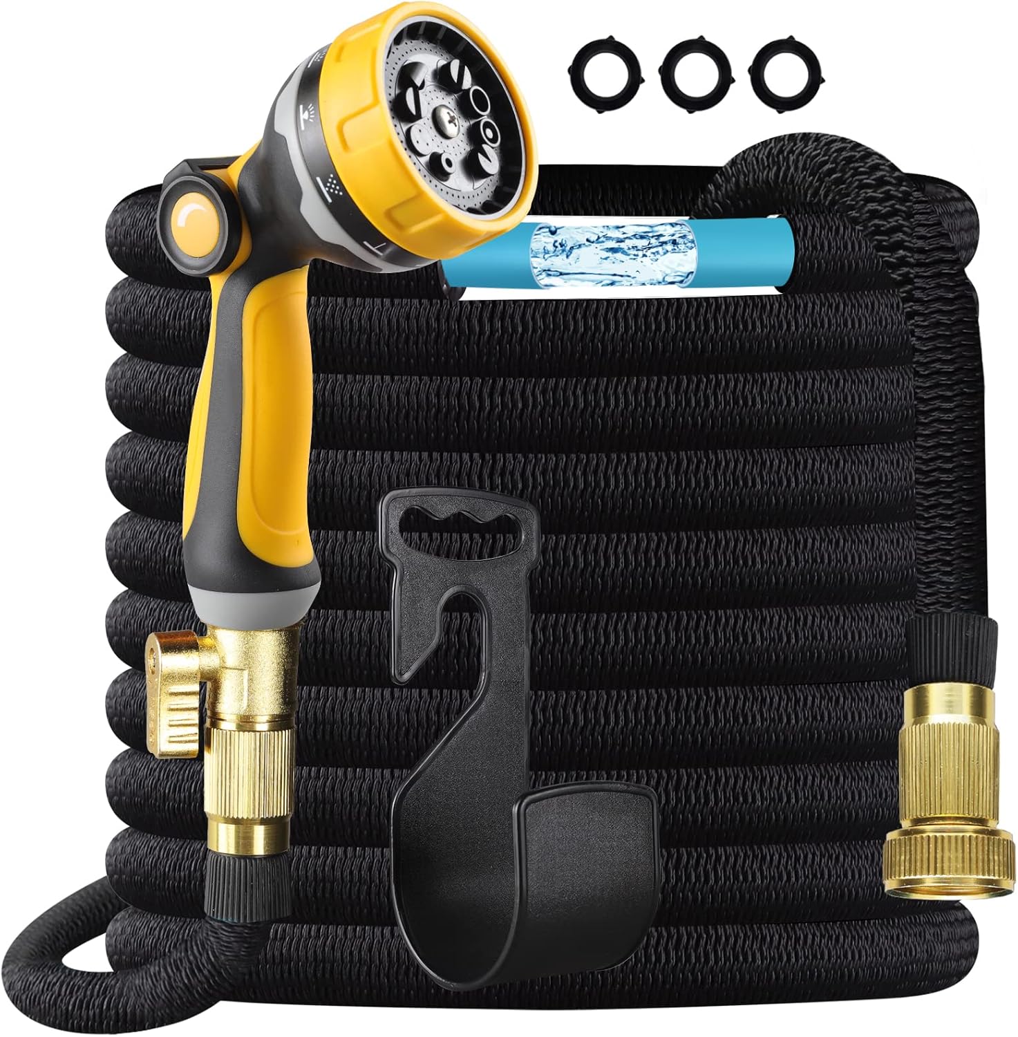 Amazon.com: COSCOV Garden Hose 50ft water hose, expandable garden hose ...