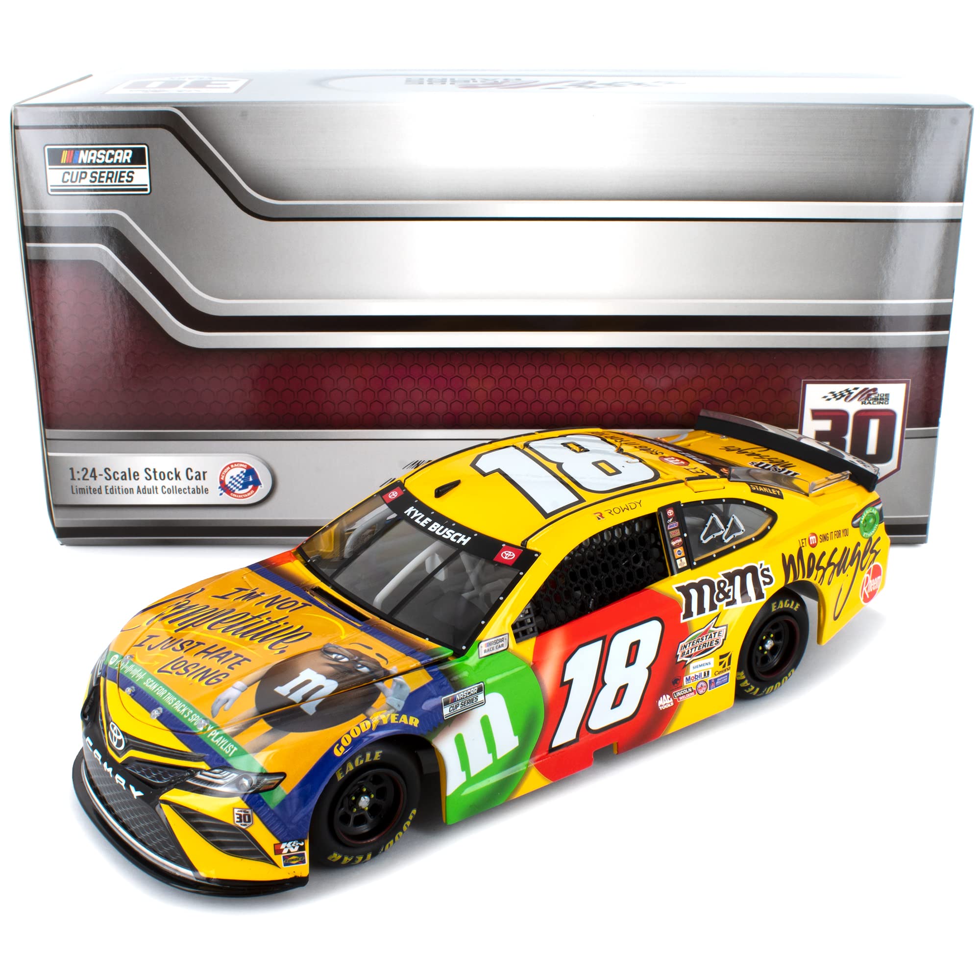 Buy Lionel Racing NA 1/24 KYLE BUSCH 18 M&Ms MESSAGES-COMPETITIVE 2021 ...