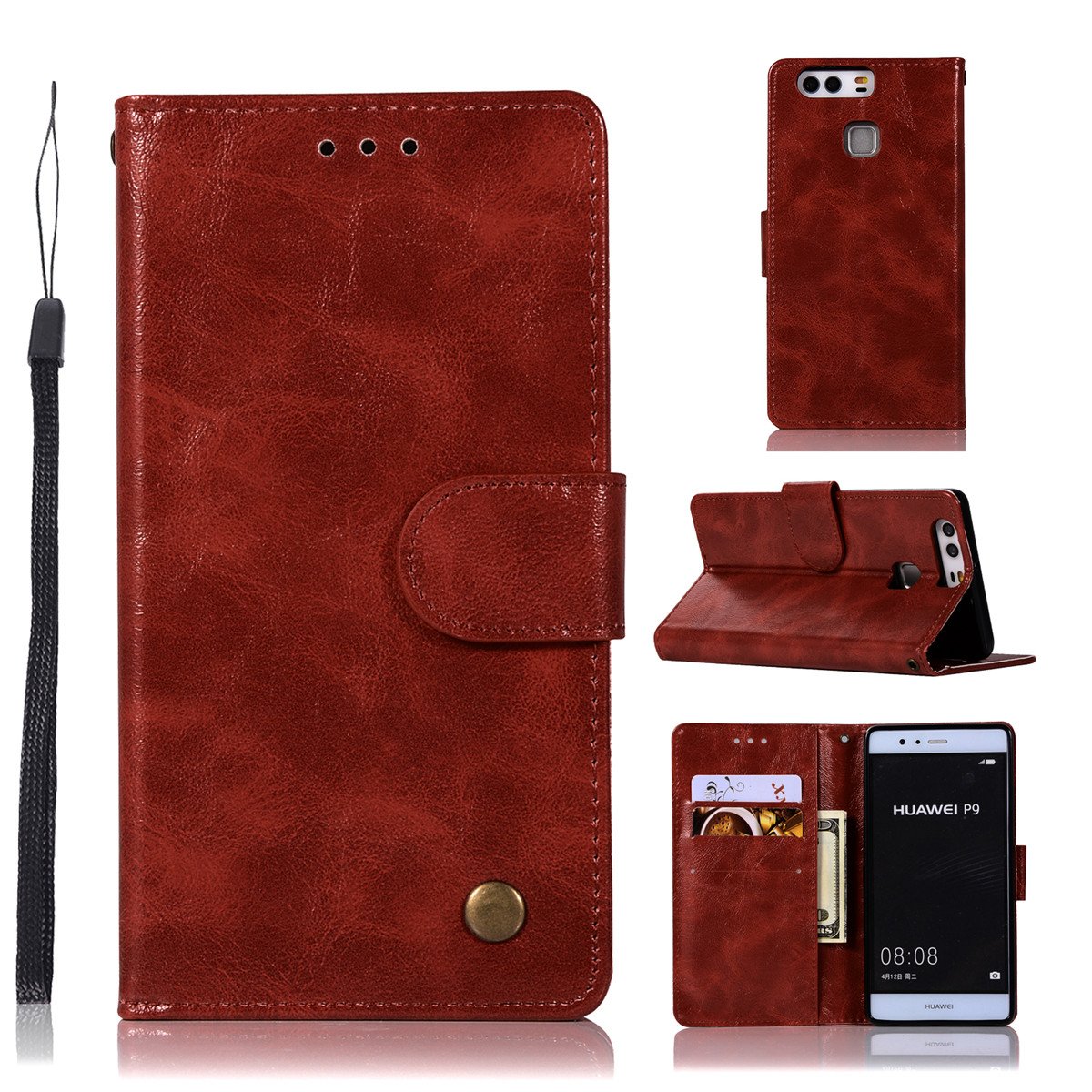 Huawei P9 case, Danallc Accessory Huawei P9 Accessory Built-in Stand ...