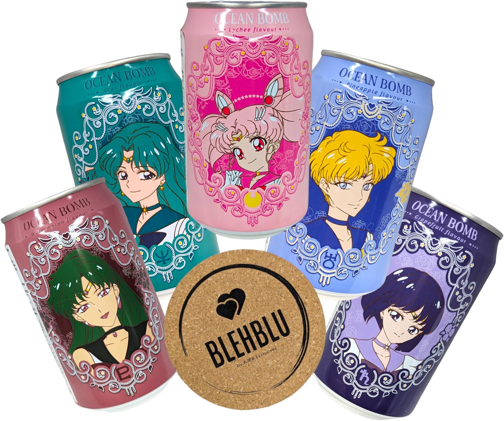 Amazon.com: Ocean Bomb One Piece Sparkling Water (EXCLUSIVE) - Honey Lemon Flavor - 11.1 fl oz ...