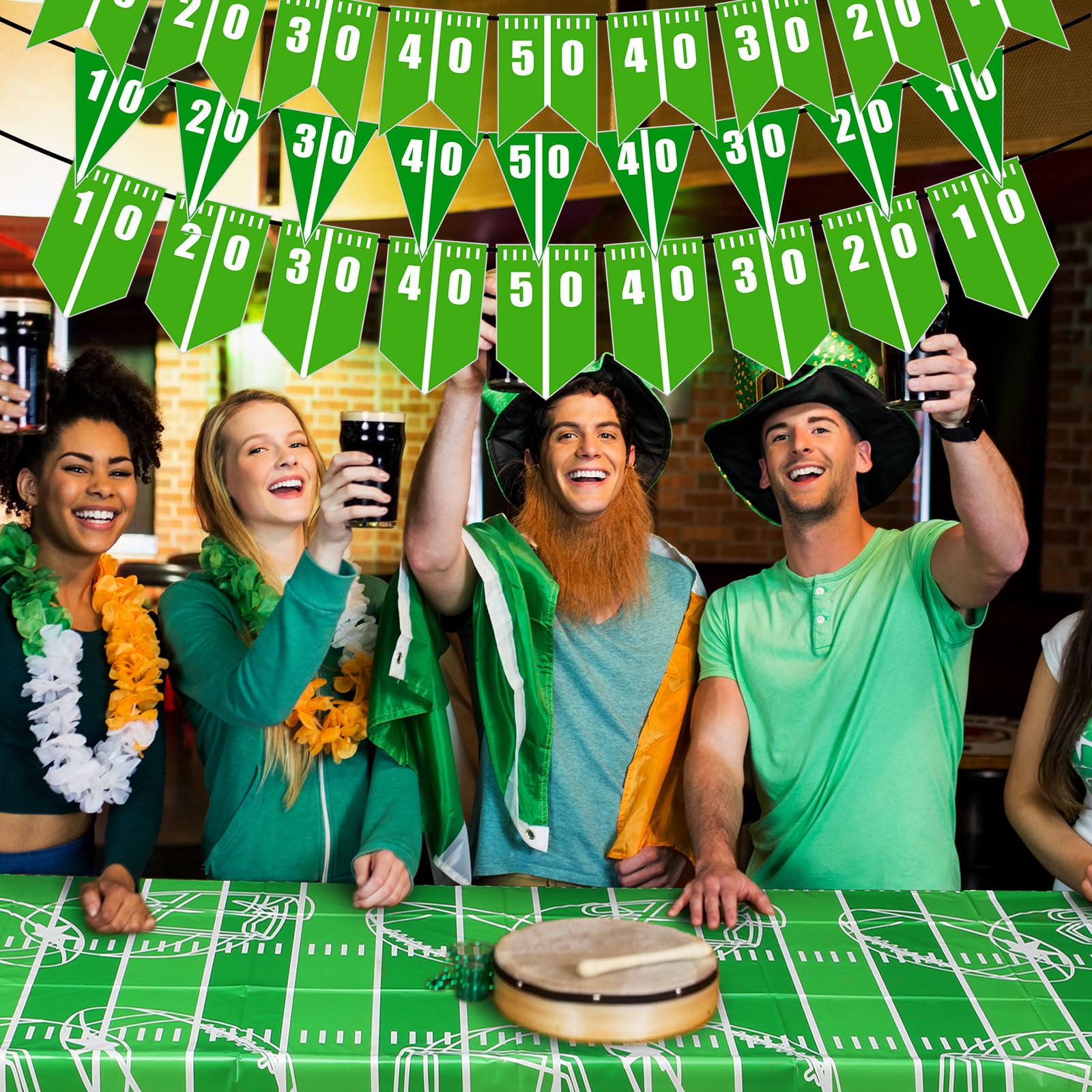 Snapklik.com : Irenare Game Day Football Tablecloth Plastic Touchdown ...