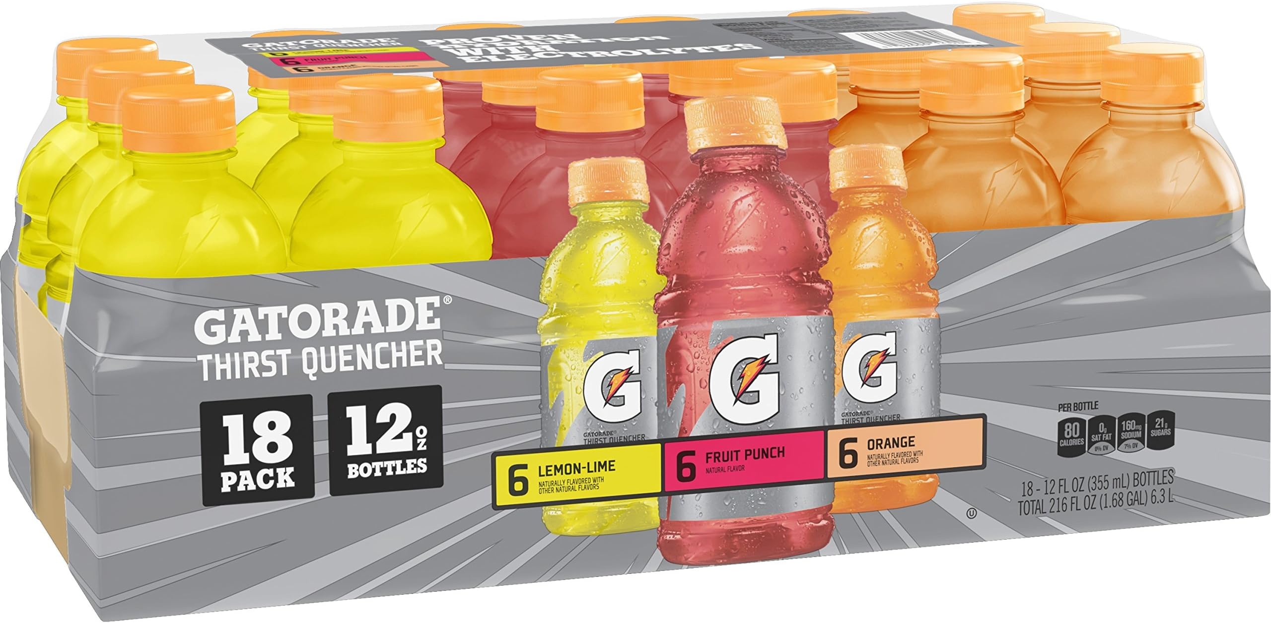 Amazon.com : Gatorade Thirst Quencher Sports Drink, Variety Pack, 12 Fl ...