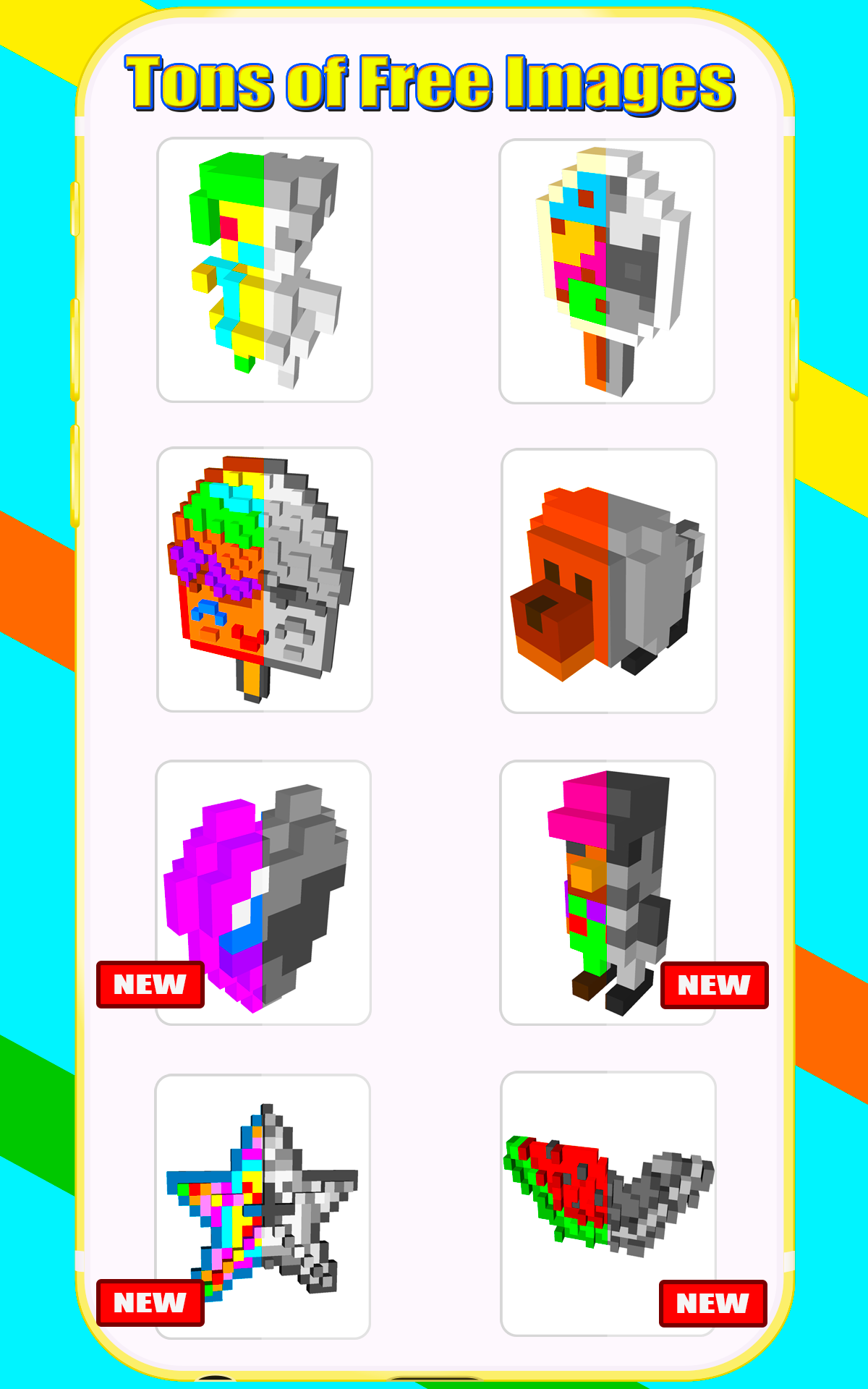 Pixel Voxel 3D PixVoxNU Color by Numbers - App on Amazon Appstore