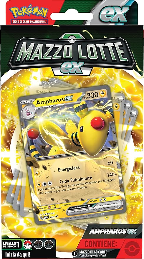 Pokémon - GCC Pokémon Ex Ampharos-ex Lotte Deck (60 Card Deck Ready to ...