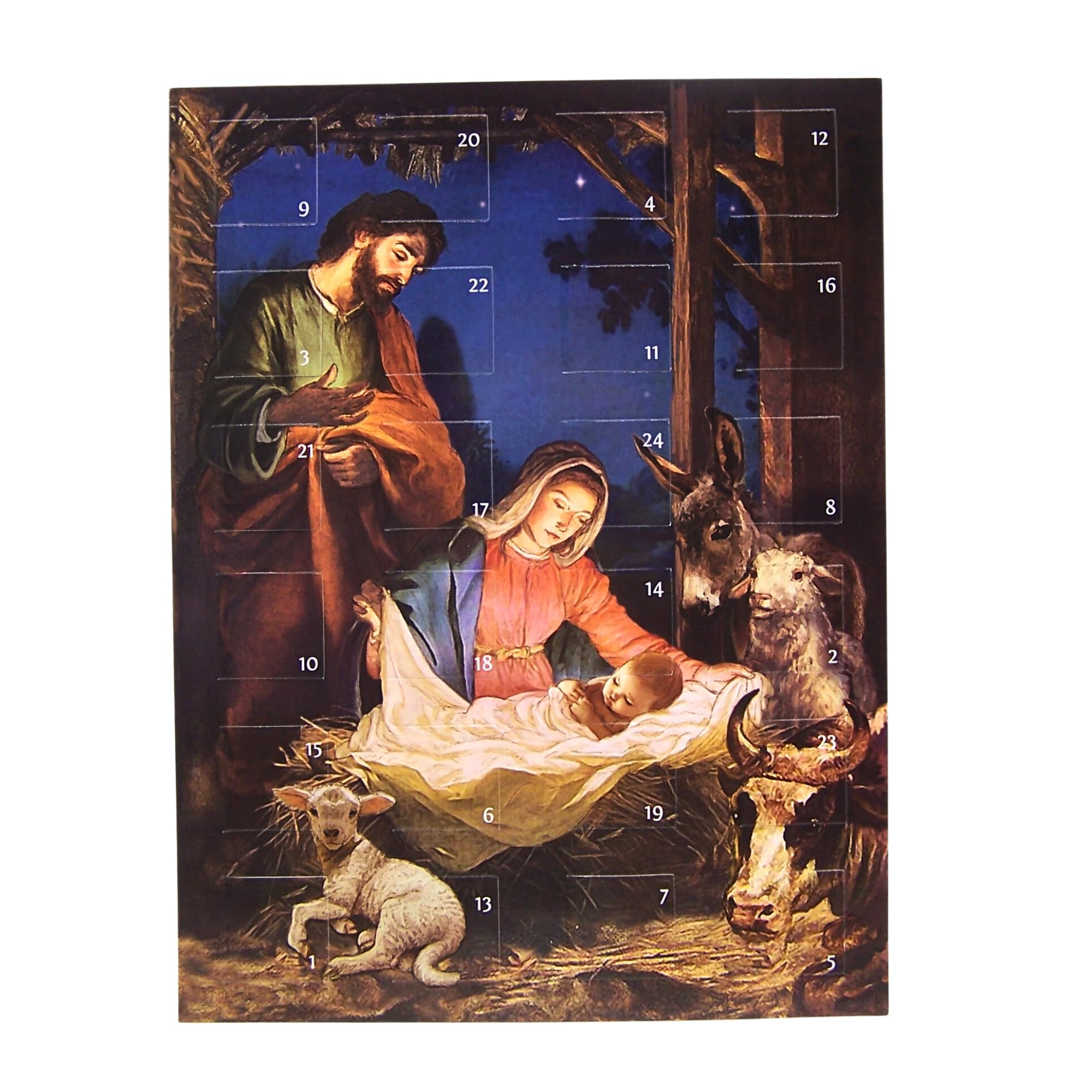 Snapklik.com : Manger Scene Numbered Flap Advent Calendar