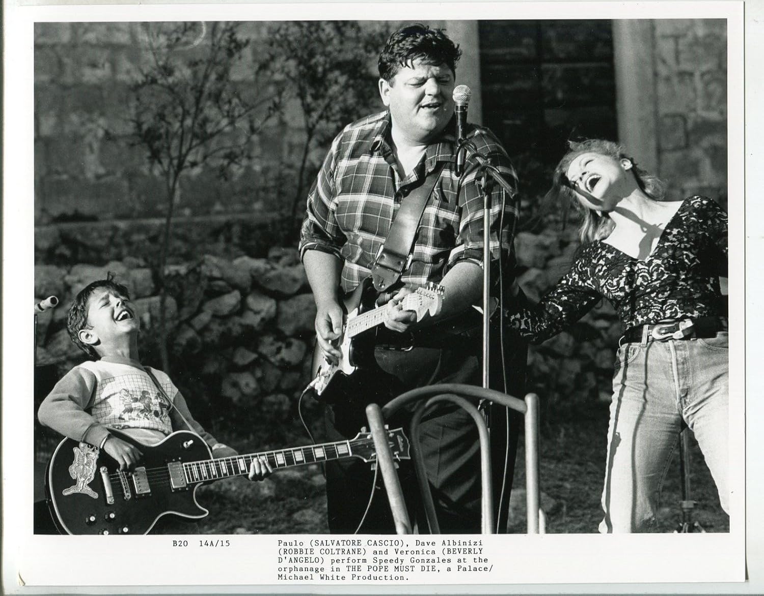MOVIE PHOTO: Pope Must Die #15-1991-8x10-B&W-Still-Robbie Coltrane ...