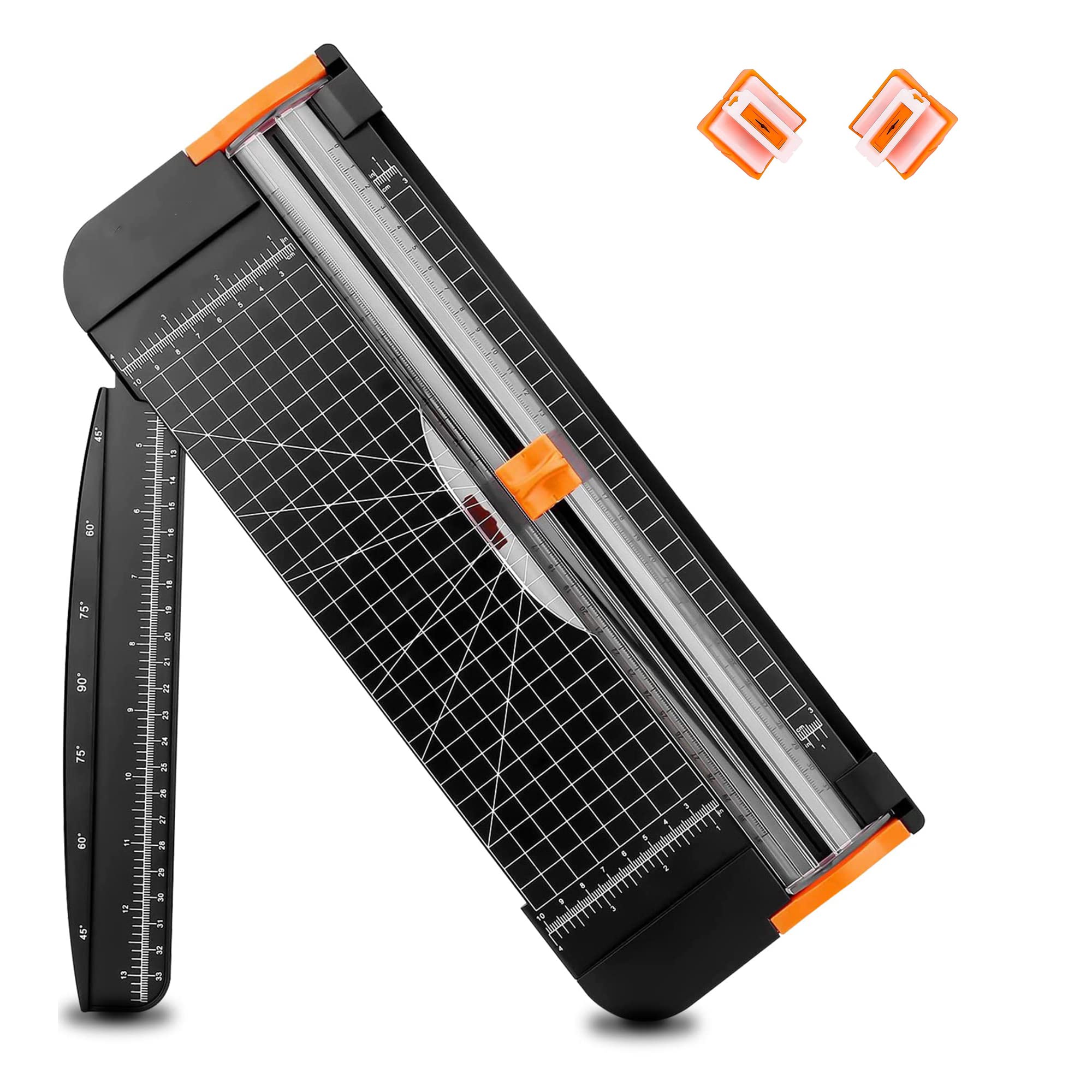 Wimarn A4 Paper Cutter Bundle with 2Pcs Replacement Blades, 12 Inch ...