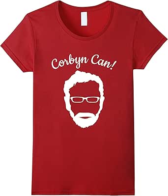 Amazon.com: Jeremy Corbyn T-Shirt. Corbyn Can! Funny Election Tee ...