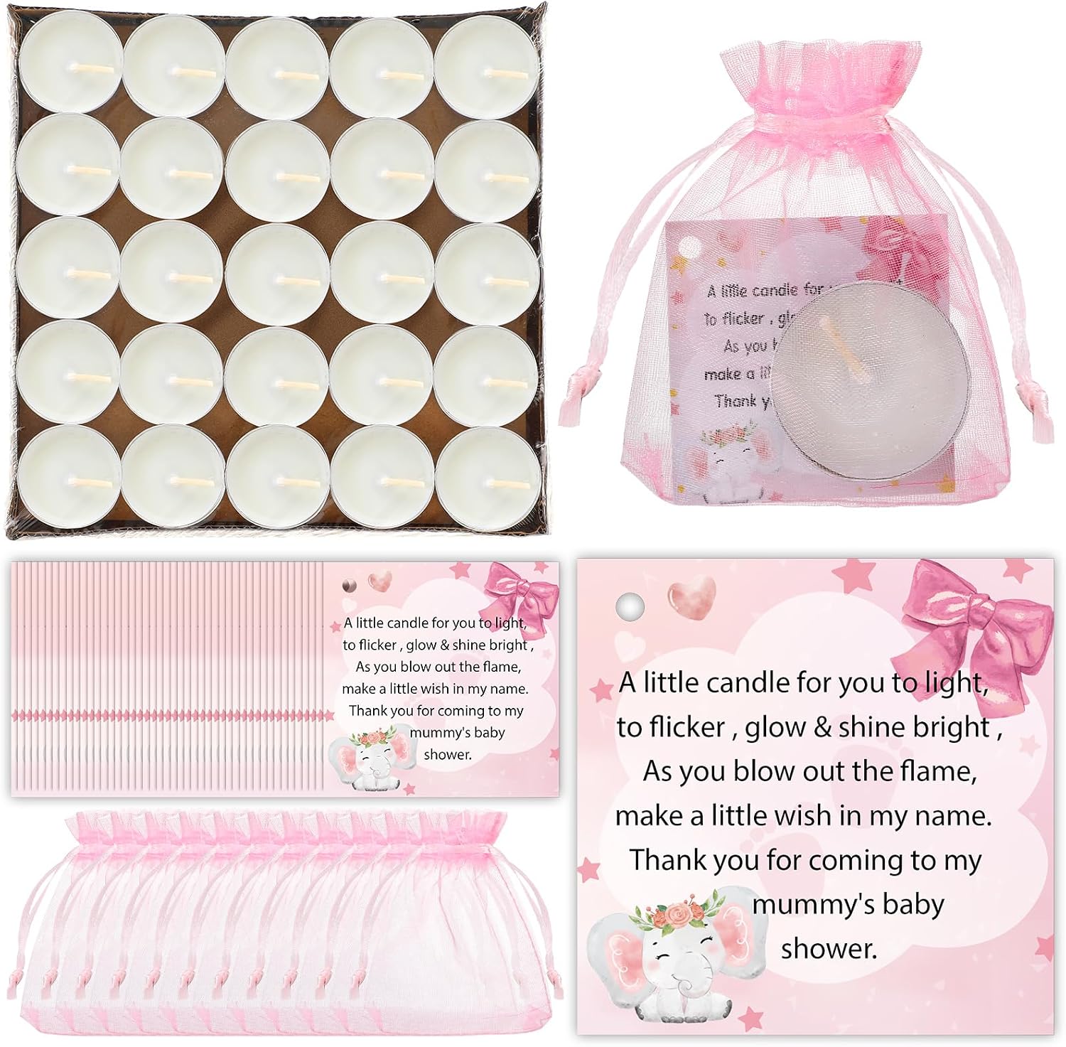 Amazon.com: Sumind 50 Sets Baby Shower Party Favors for Guests Include ...