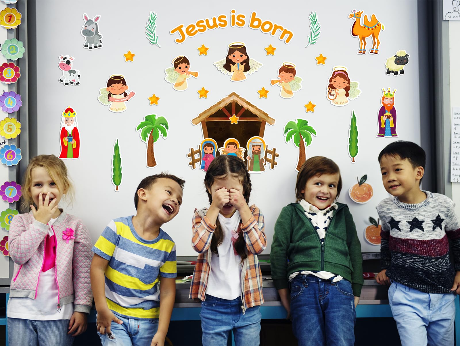 Snapklik.com : Jesus Is Born Christian Bulletin Board Decorations Set ...