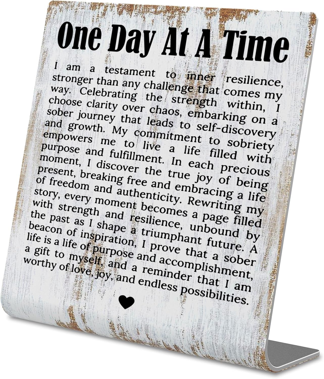 Amazon.com: TRCENDE Sober Affirmation For Best Friend, Recovery Gift ...