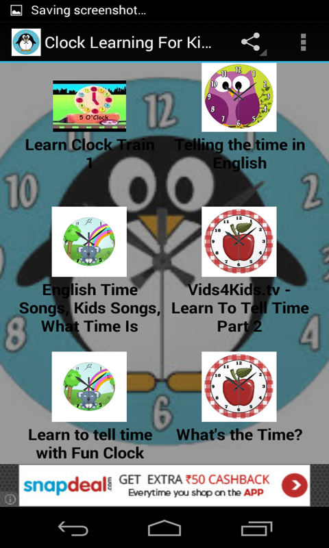 Clock Learning For Kids Videos - App on the Amazon Appstore