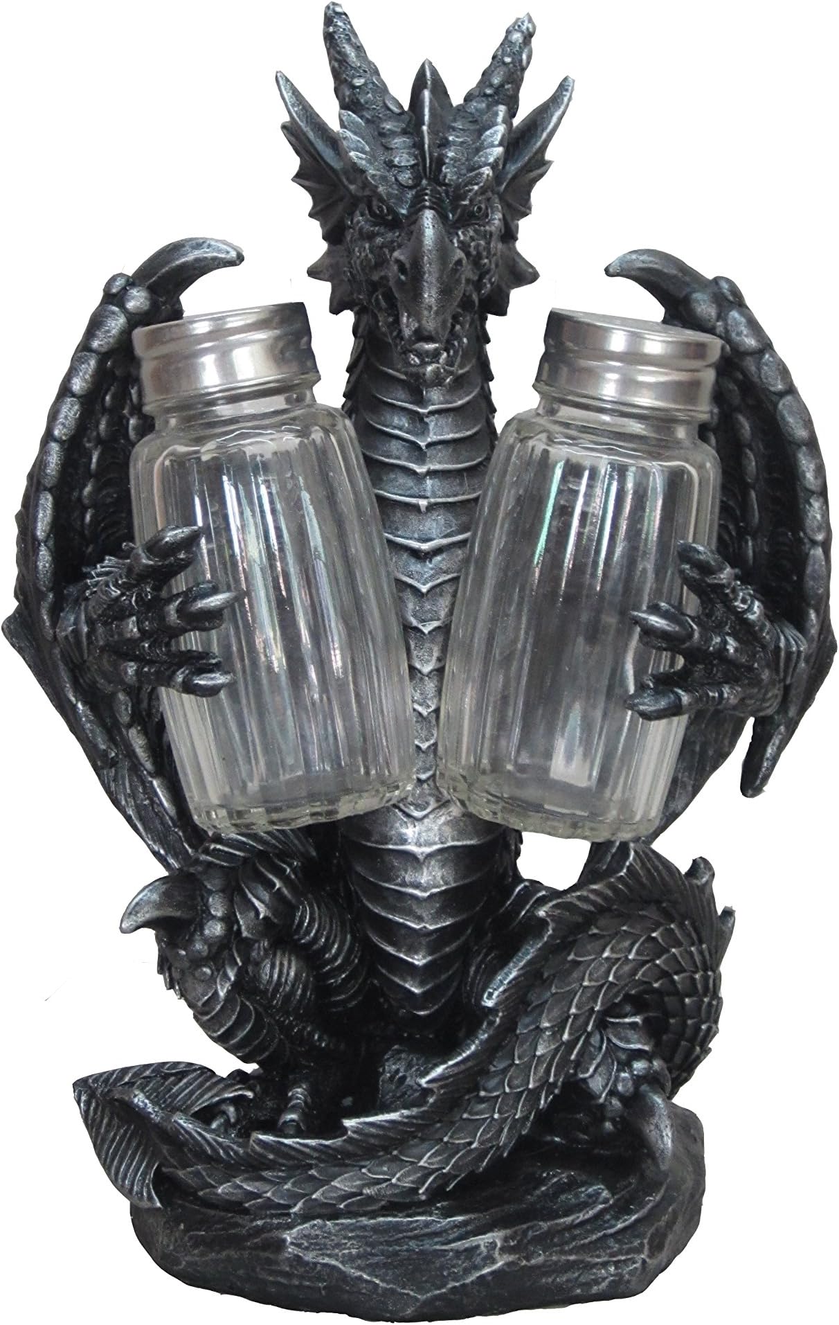 Amazon.com: DWK "Blackened Spice" Medieval Dragon Salt & Pepper Shaker ...