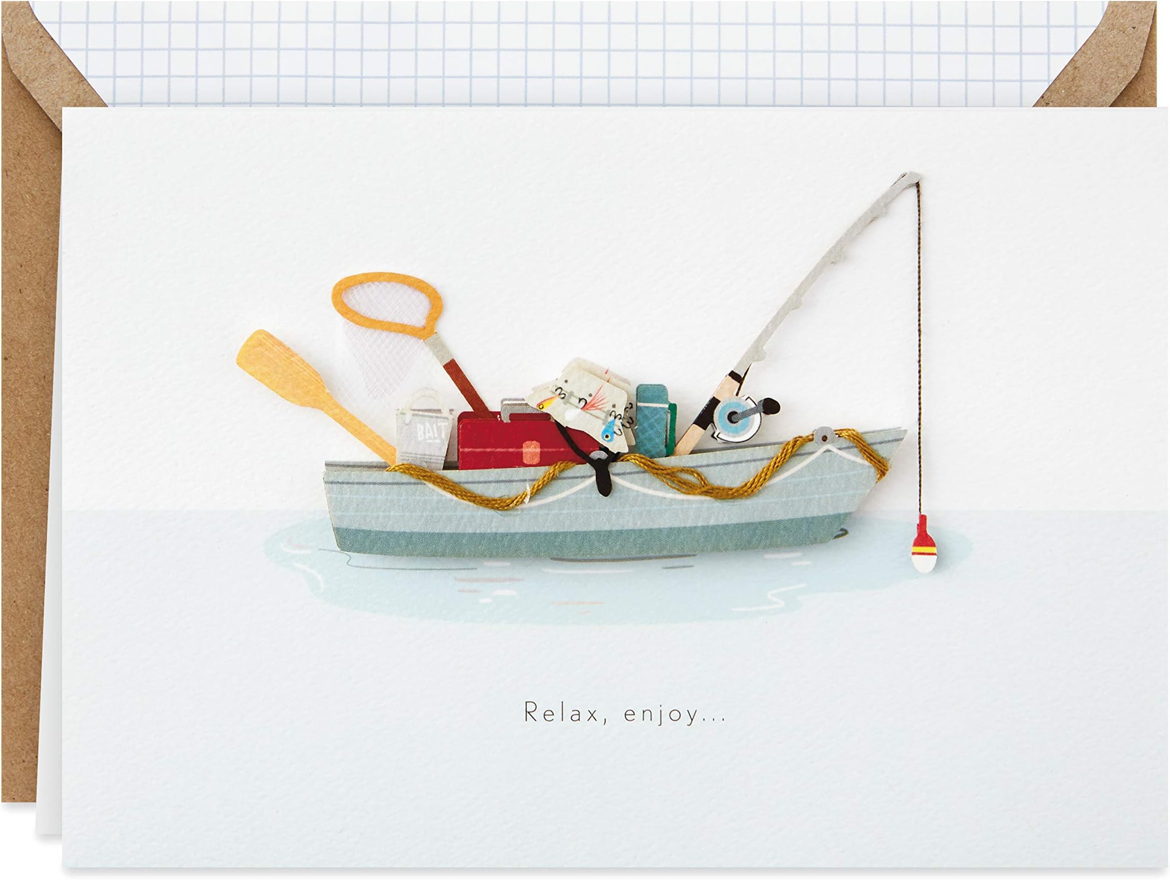 Amazon.com : Nerdy Words Fishing Theme Father's Day Card (4.25" X 5.5 ...