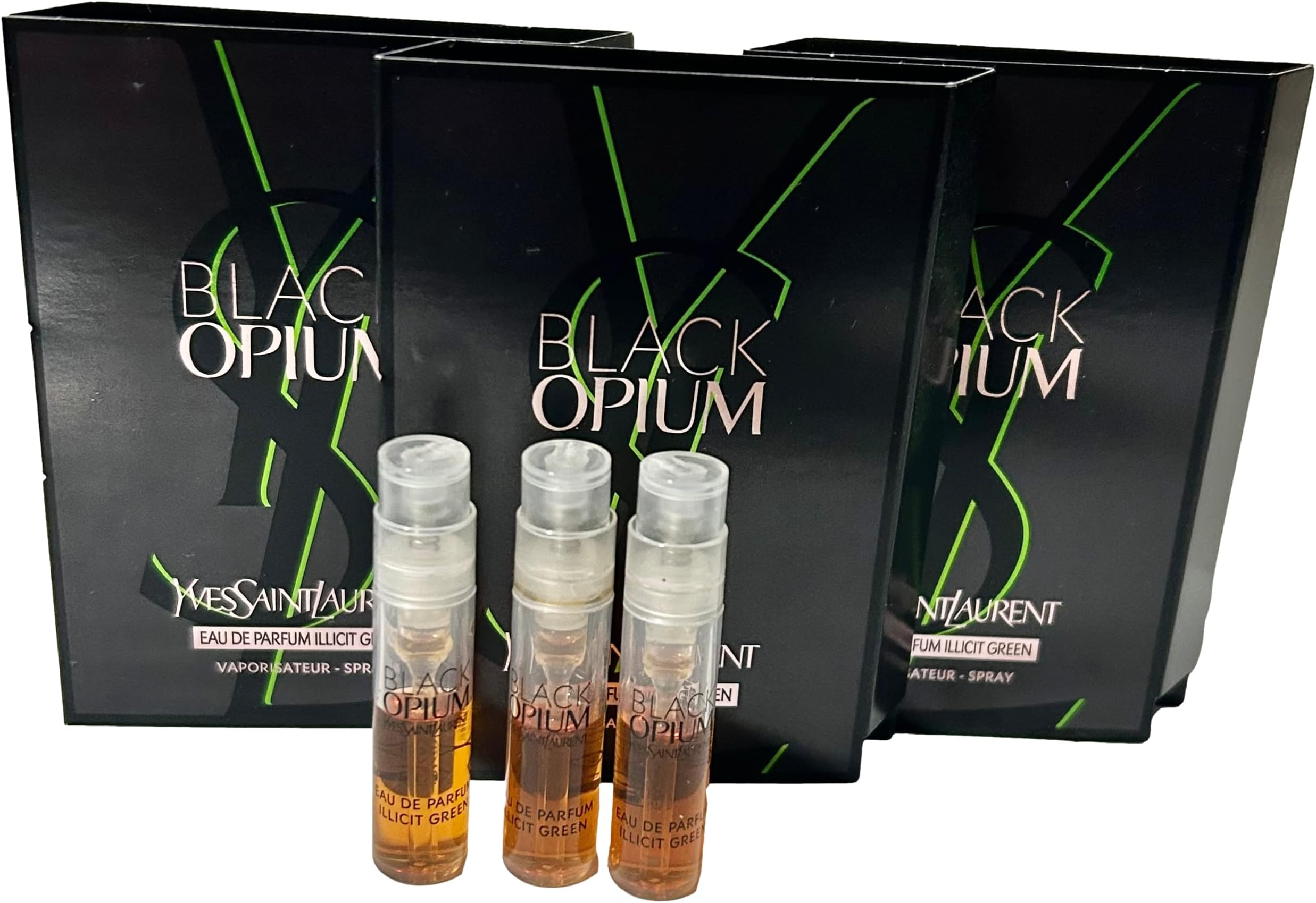Amazon.com: Yves Saint Laurent YSL Black Opium Illicit Green Sample ...