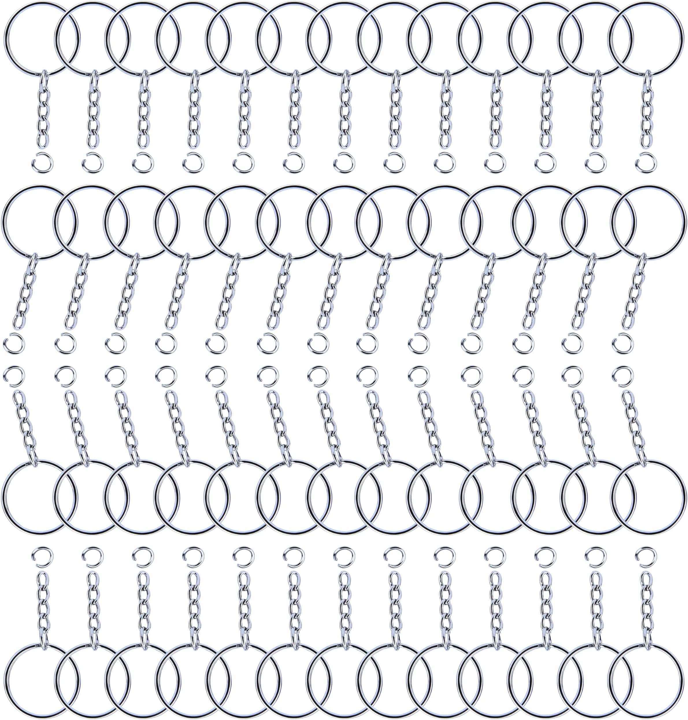 Crest 10 pcs Surgical Grade Stainless Steel Split Ring for Keychains 1 ...