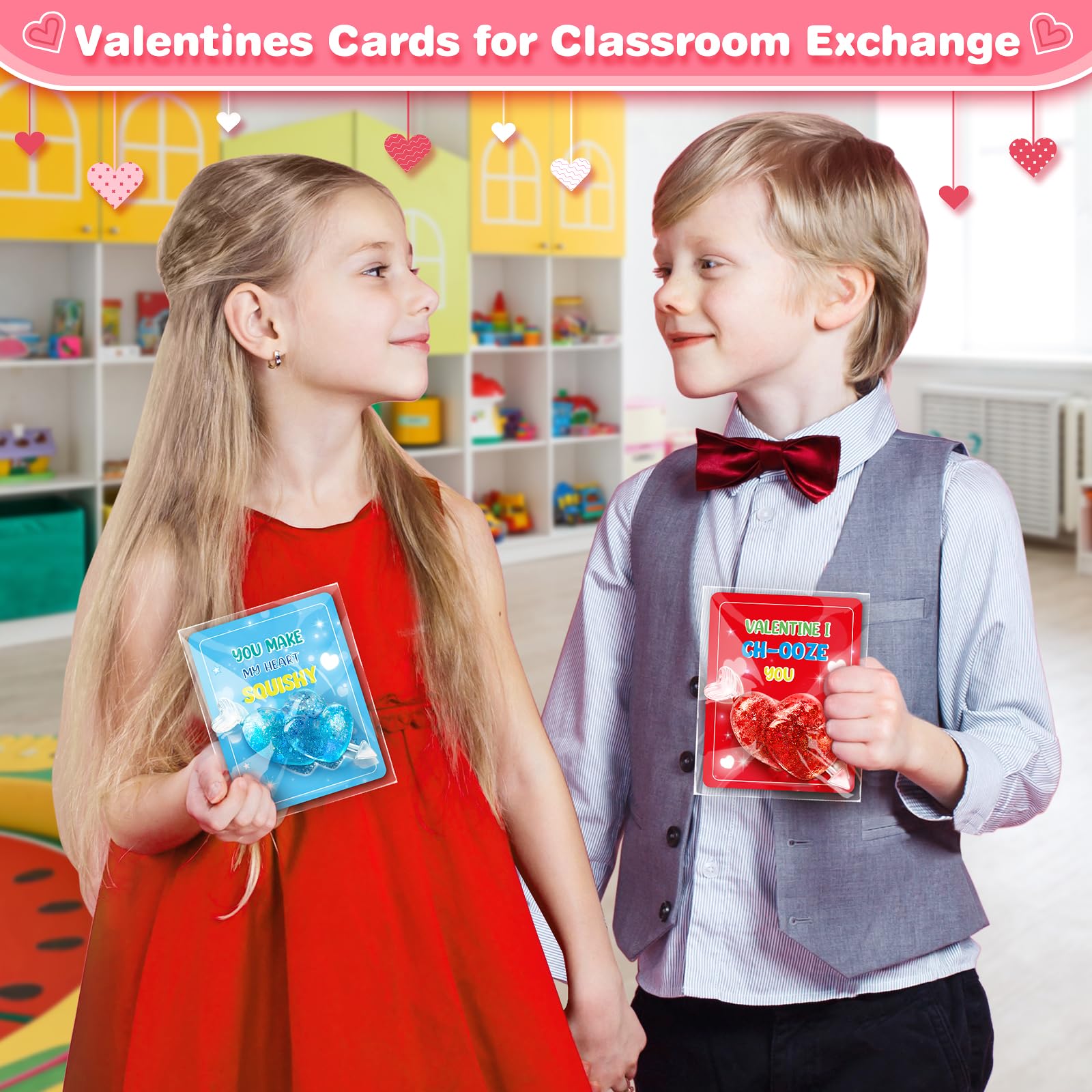 Snapklik.com : Valentines Day Gifts Cards For Kids, 24 Pack Double ...