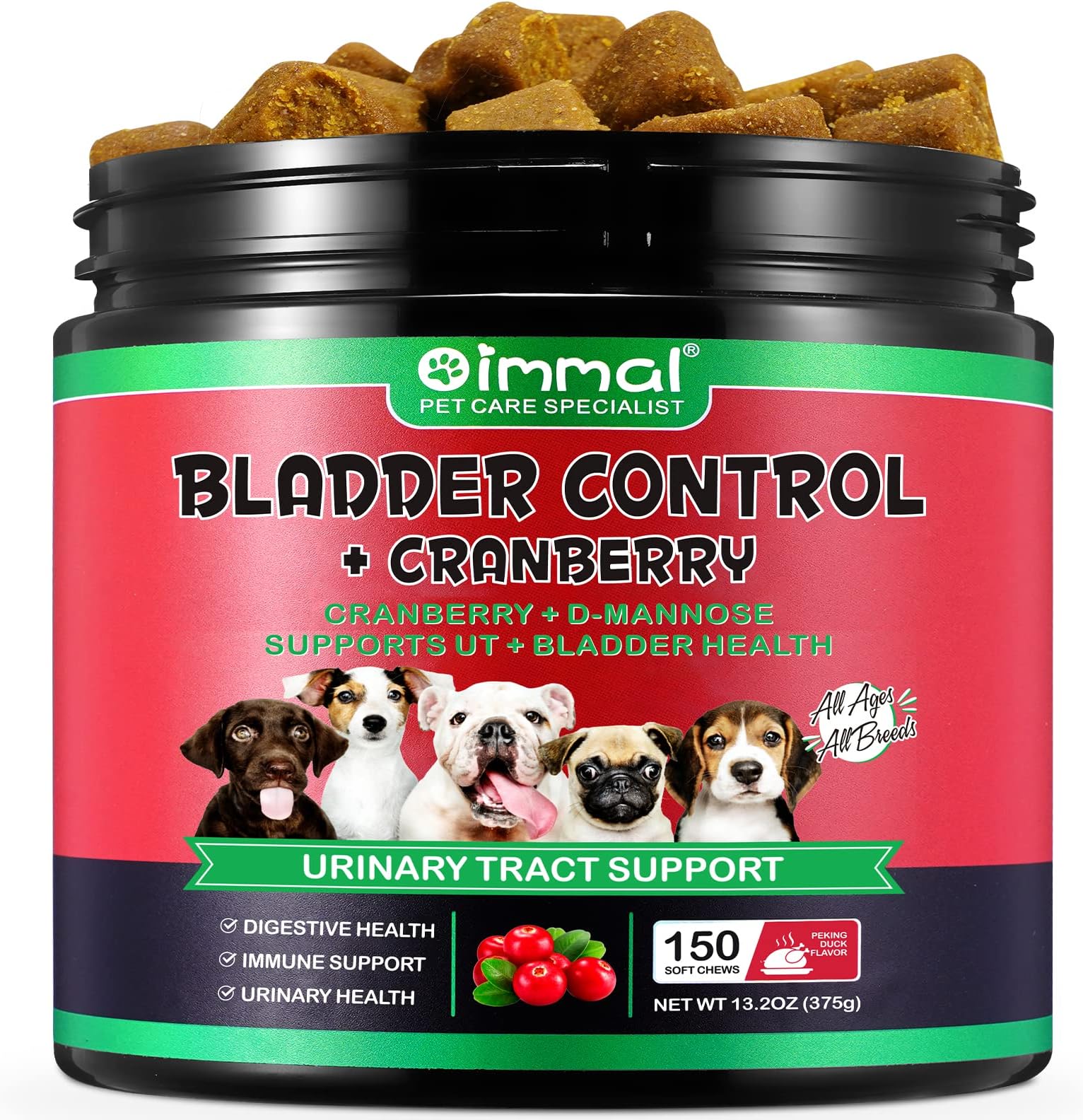 Amazon.com : Oimmal Cranberry Bladder Health for Dogs : Pet Supplies