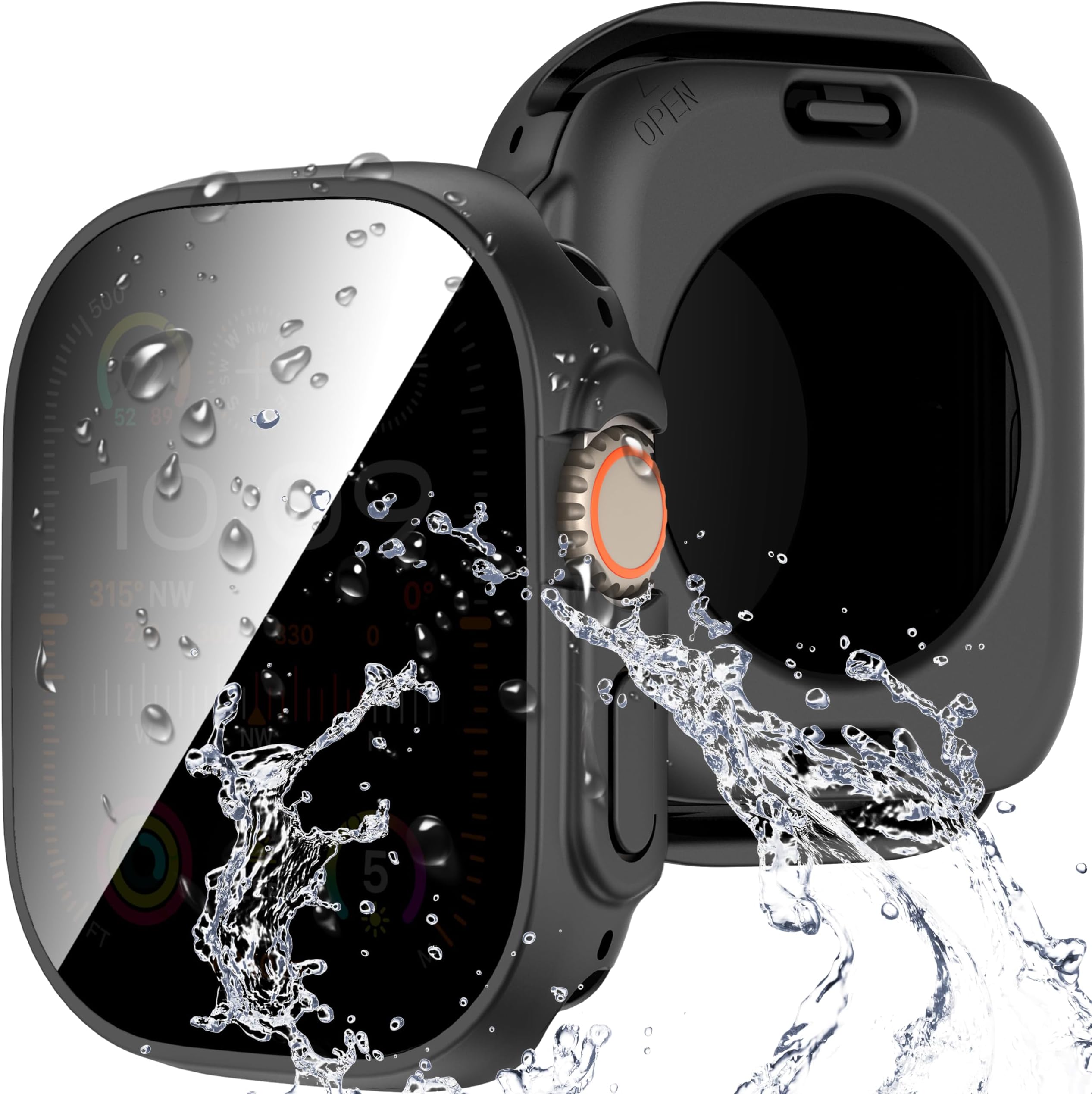 Diruite Screen Protector for Apple Watch Ultra 2/Ultra 49mm Case Anti ...