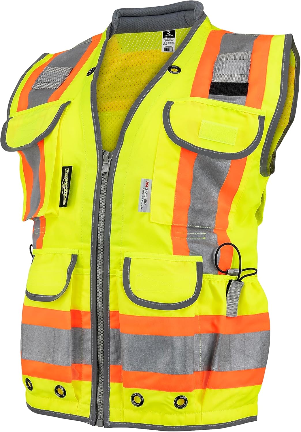 Radians Womens Standard Hi-Vis Green Class 2 Heavy Woven Two Tone ...