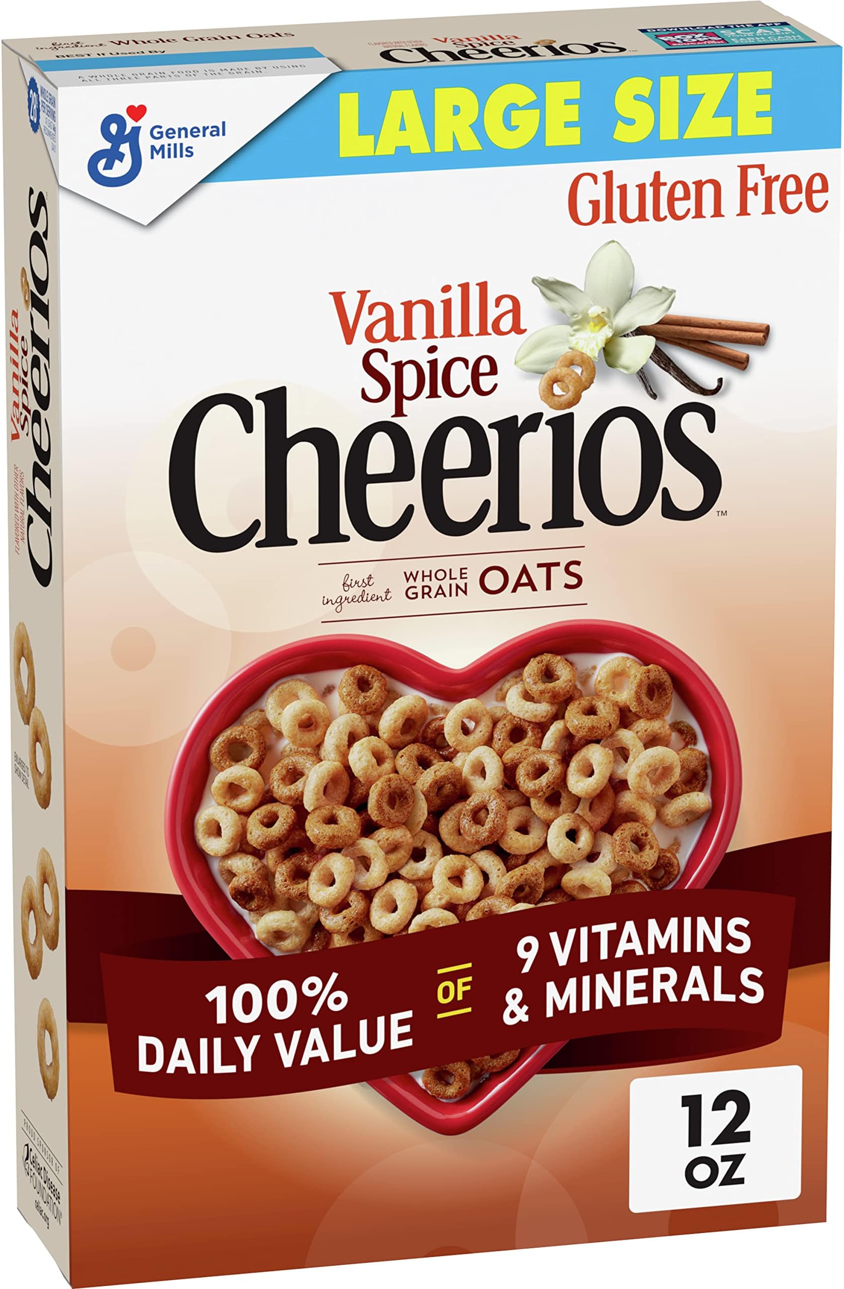 Amazon.com: Cheerios Honey Nut , Gluten Free, Cereal With Oats, 15.4 Oz ...