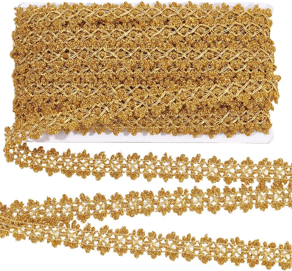 Amazon.com: PH PandaHall 9.3 Yard Sequinned Lace Trim, 1-3/8 Inch(34mm ...