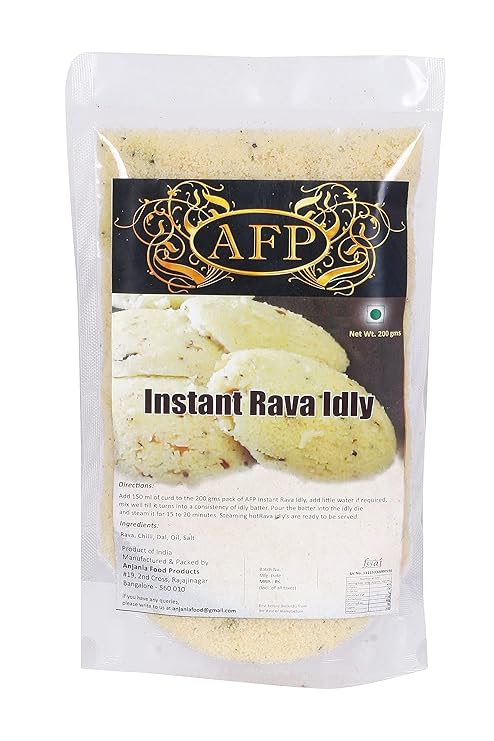 AFP Instant Rava Idly/ Organic Rava Idli Instant Mix | Ready to Cook ...