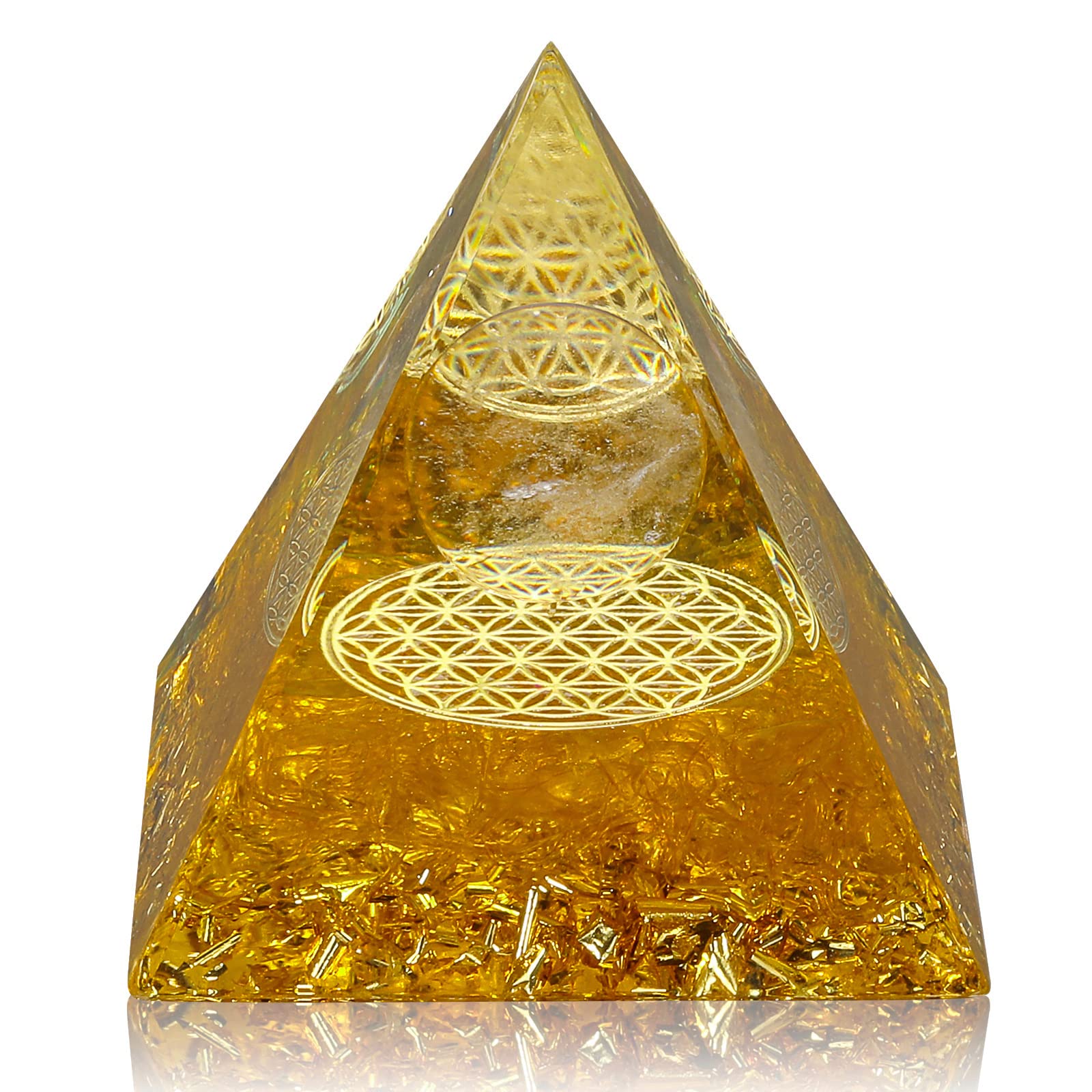 Amazon.com: Hopeseed Orgone Crystals Pyramid for Positive Energy ...