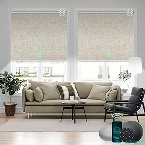 Amazon.com: Yoolax Motorized Blinds with Remote, Blackout Smart Blinds for Windows Motorized ...
